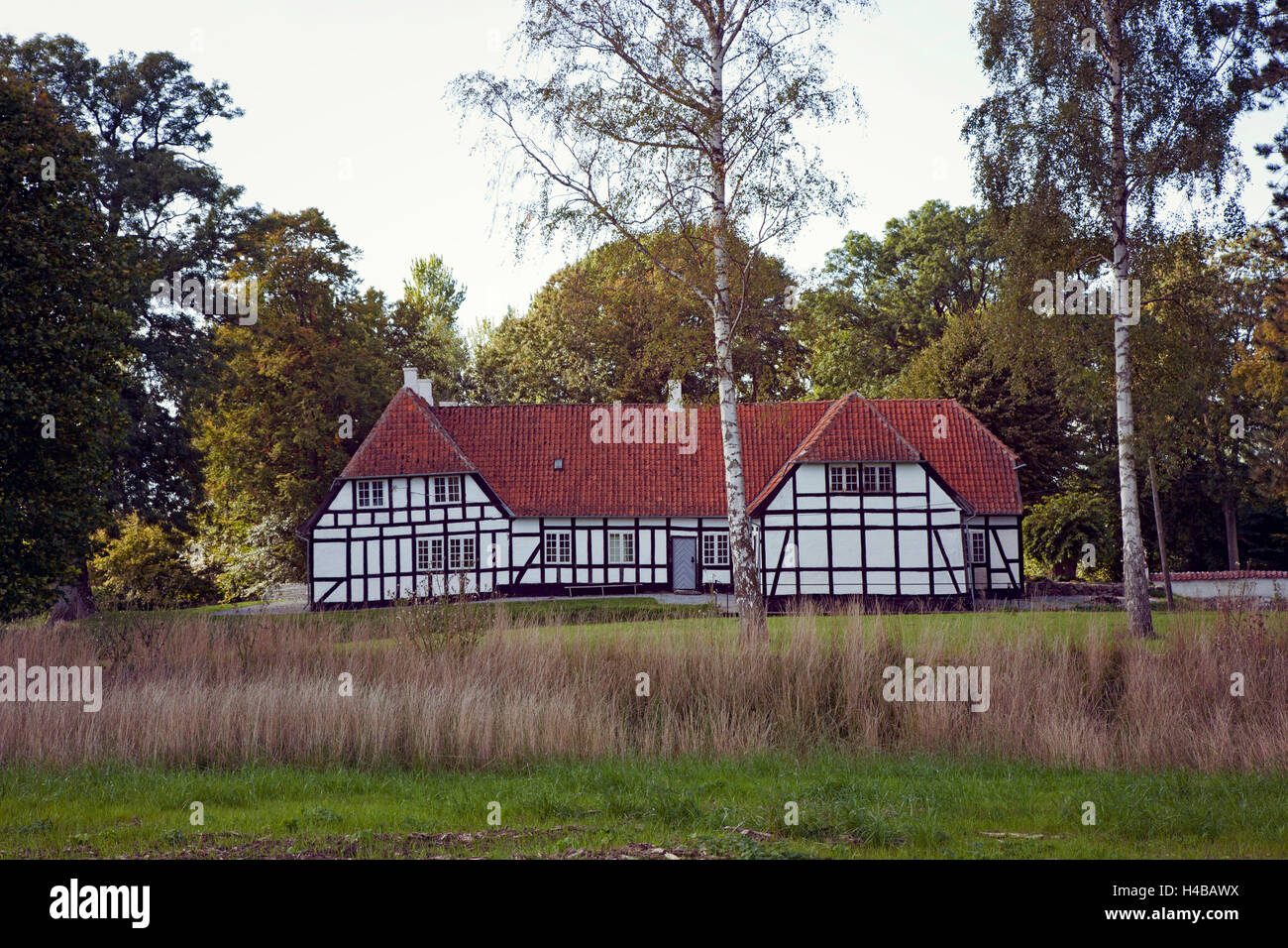 Farmhouse, half-timbered, architecture, old Stock Photo - Alamy