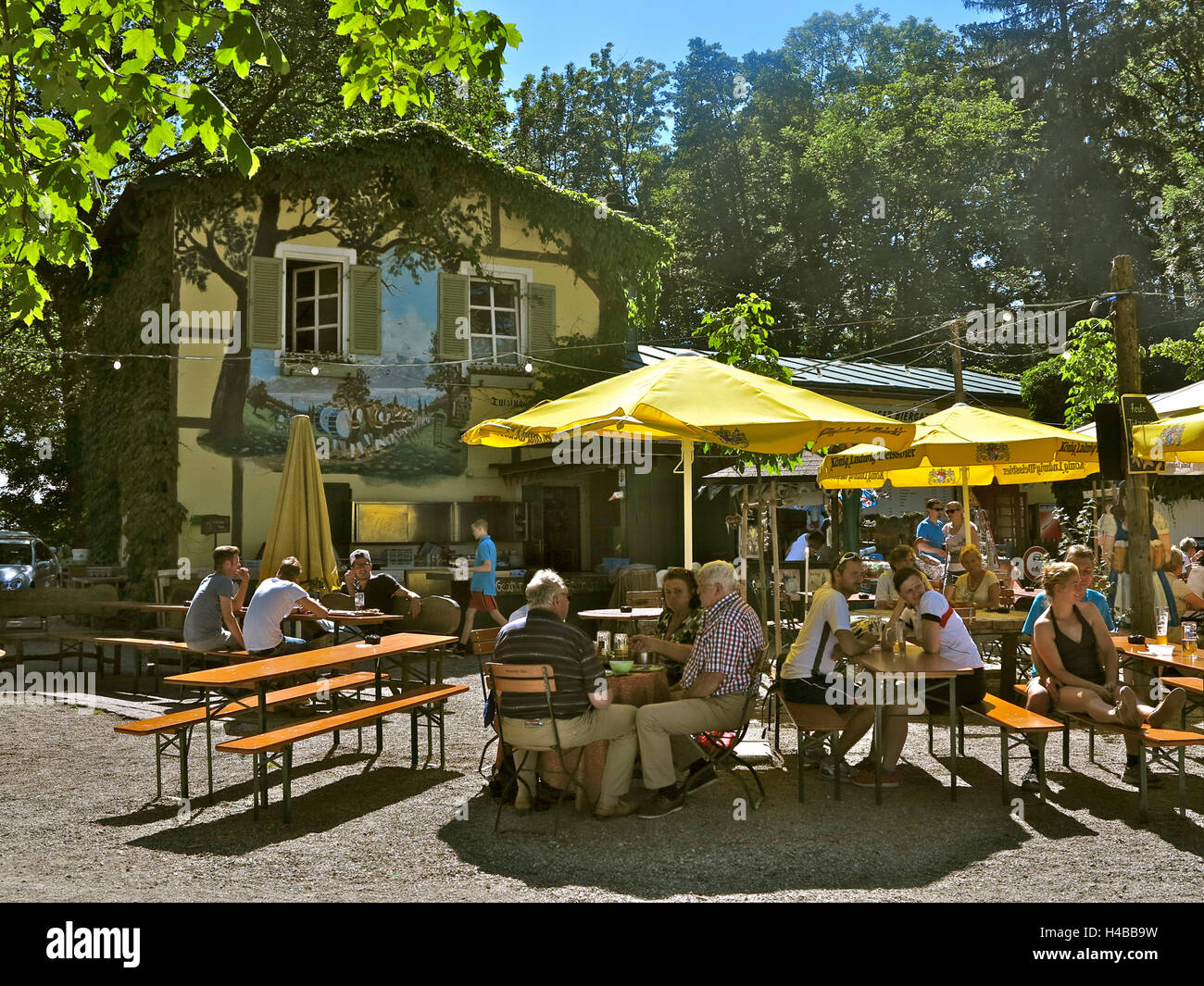 Germany, Upper Bavaria, Fünfseenland area, Lake Starnberg, Tutzing ...
