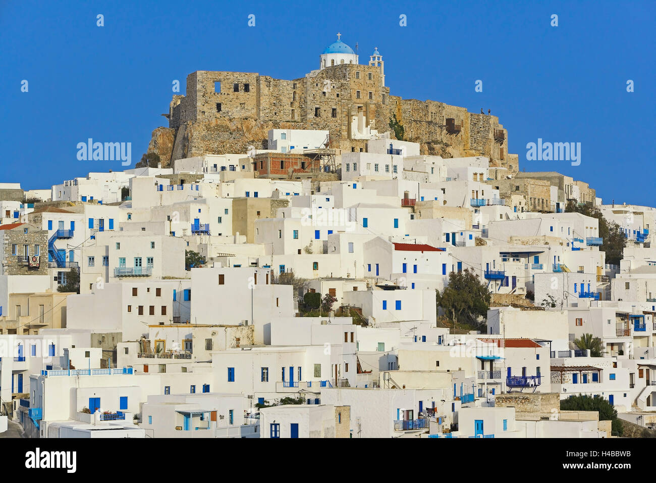 Village Astypalea, Astypalea Island, Dodecanese Islands, Greece Stock ...