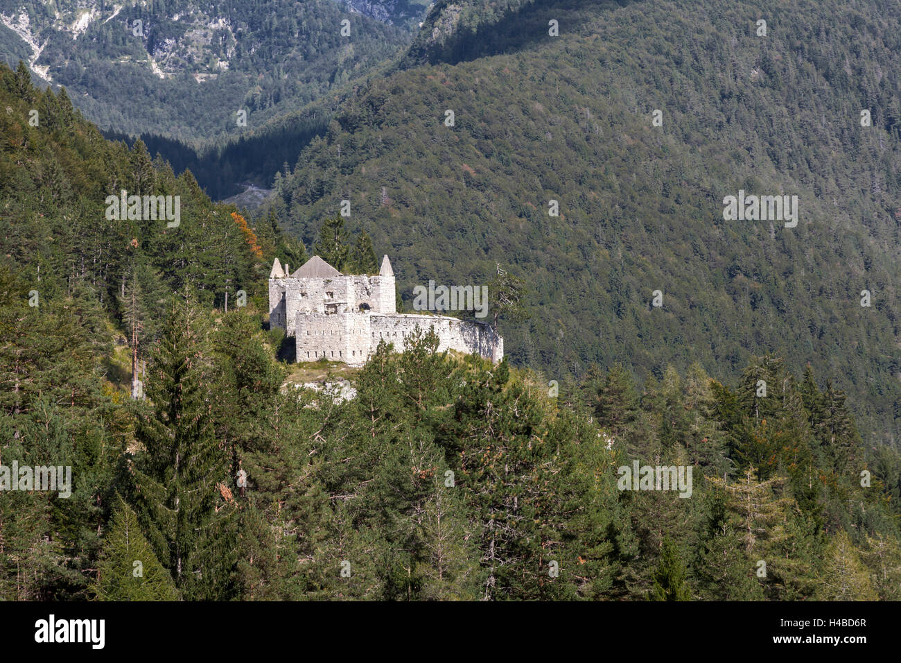 Fortress from World War I in the Julian Alps Stock Photo - Alamy