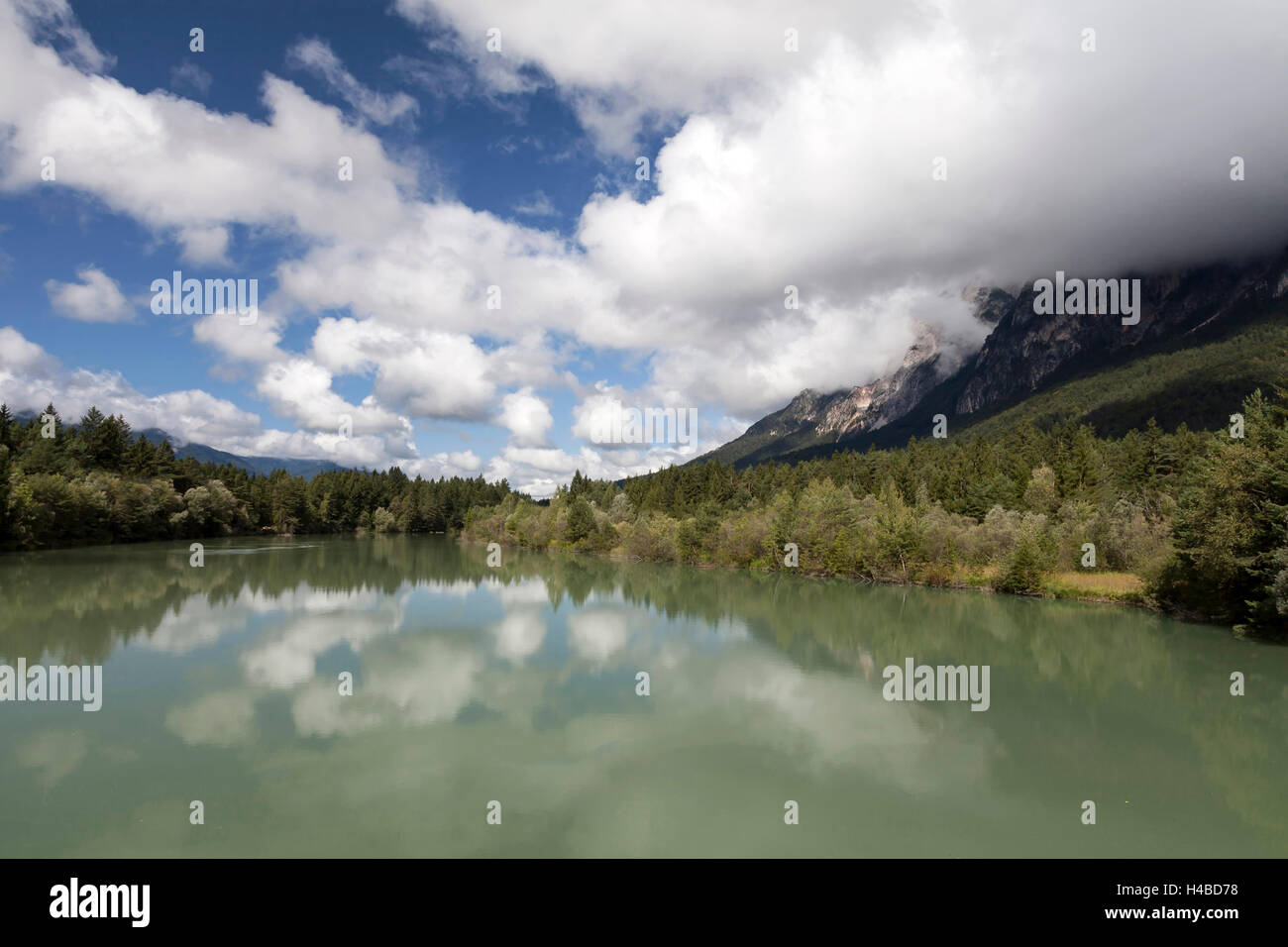 River scenery in the Alps Stock Photo - Alamy
