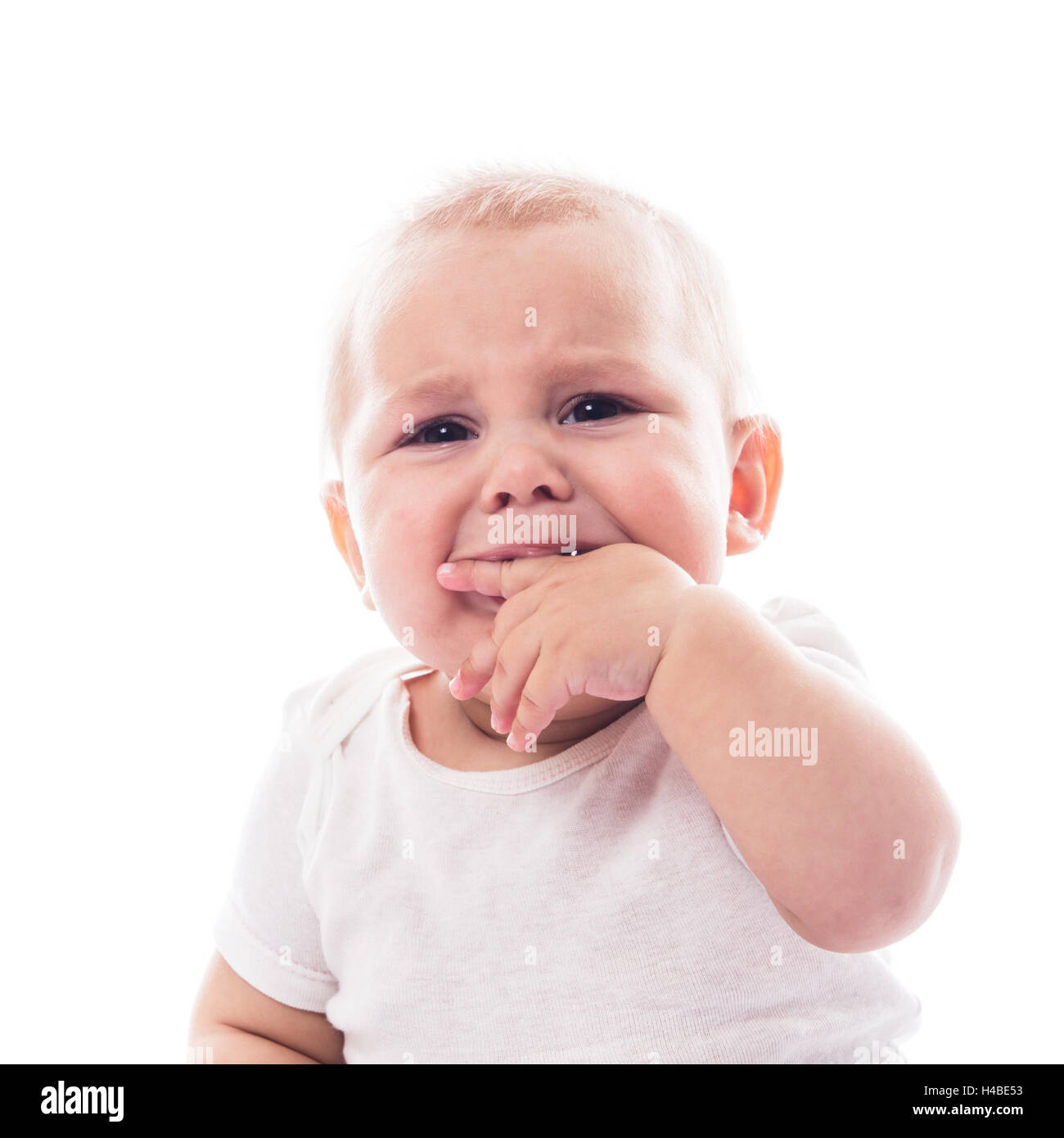 Crying baby isolated Stock Photo - Alamy