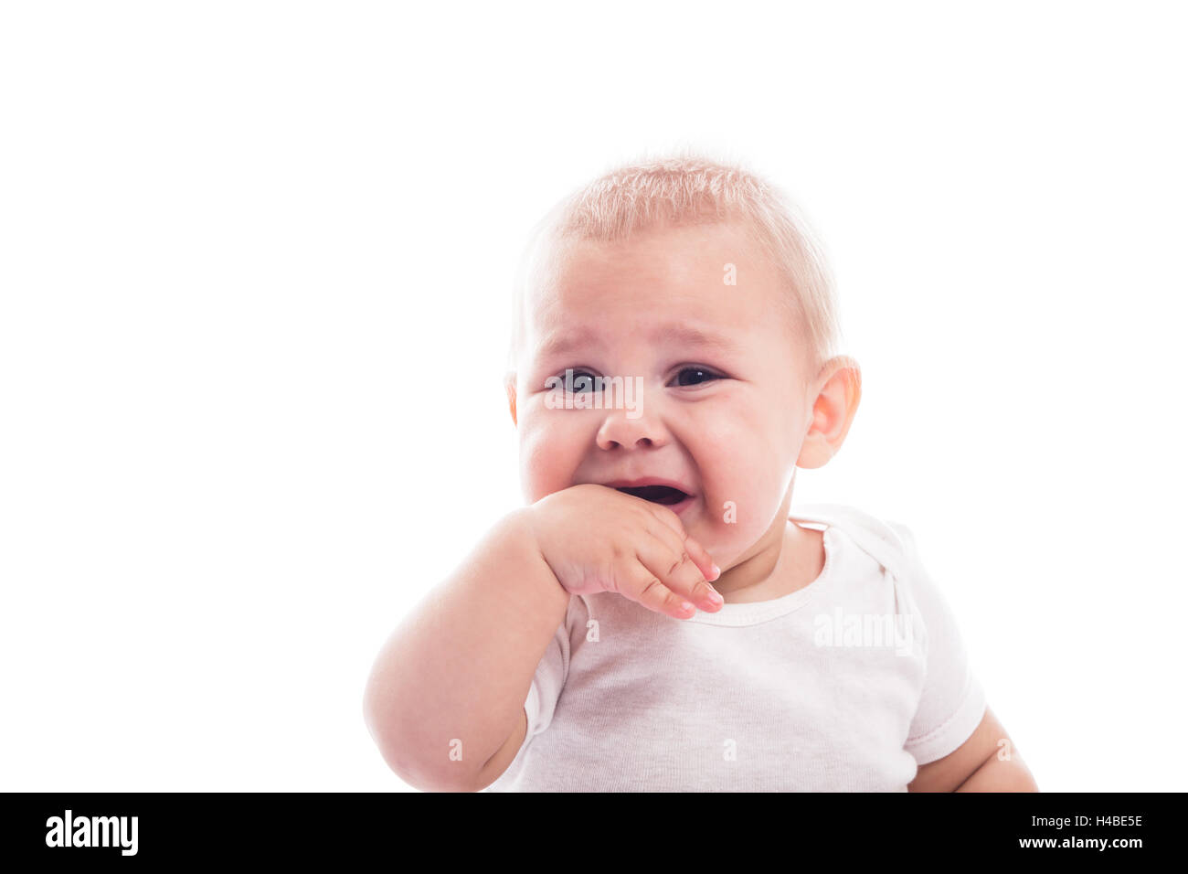Crying baby isolated Stock Photo - Alamy