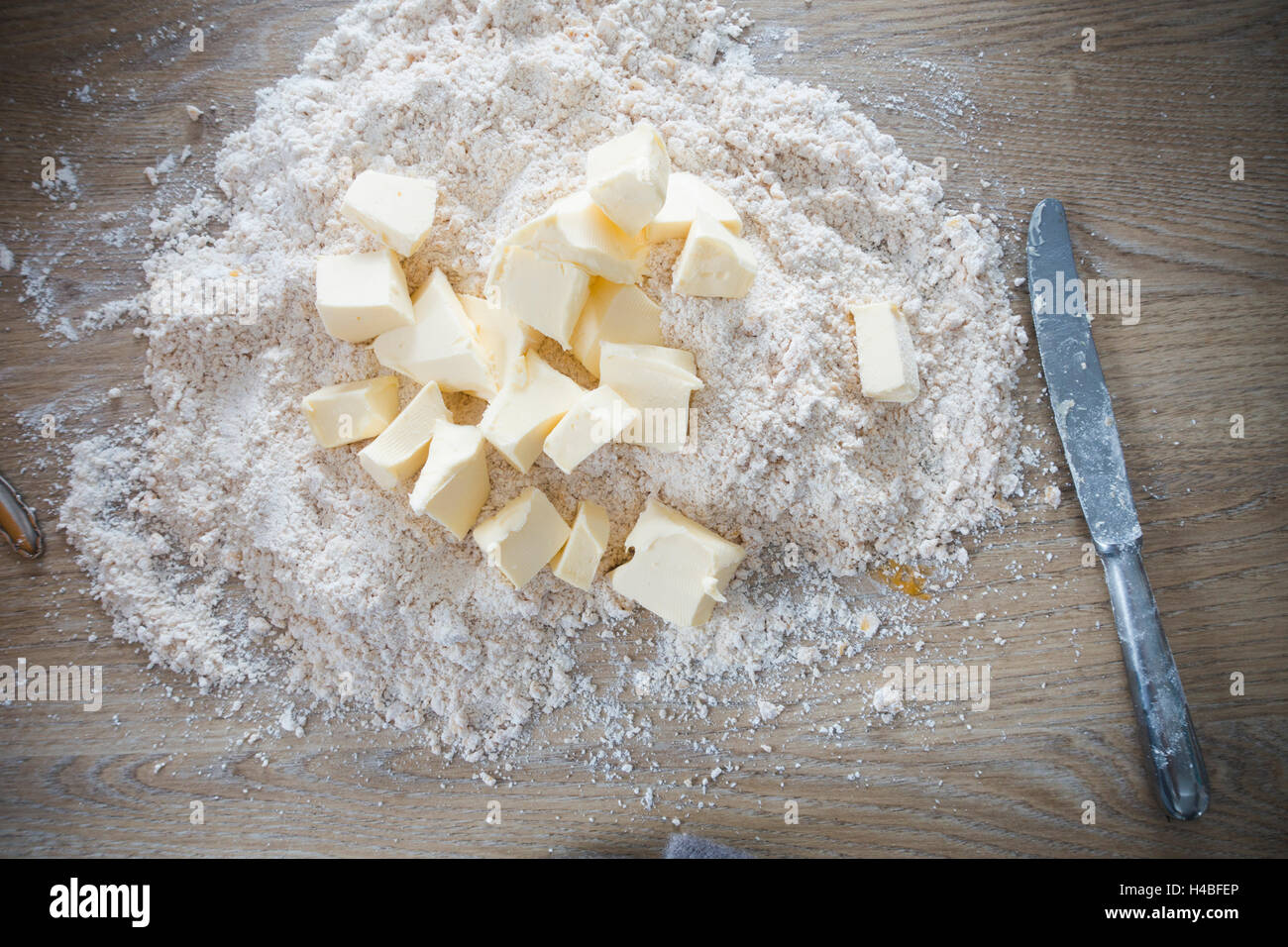 Baking butter flour hi-res stock photography and images - Alamy