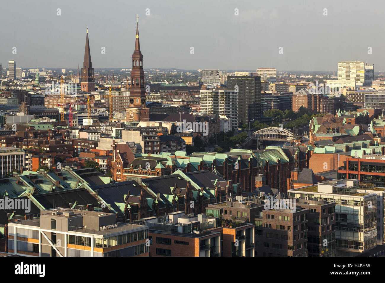 Hamburg, Old Town and memory town, view from above Stock Photo - Alamy