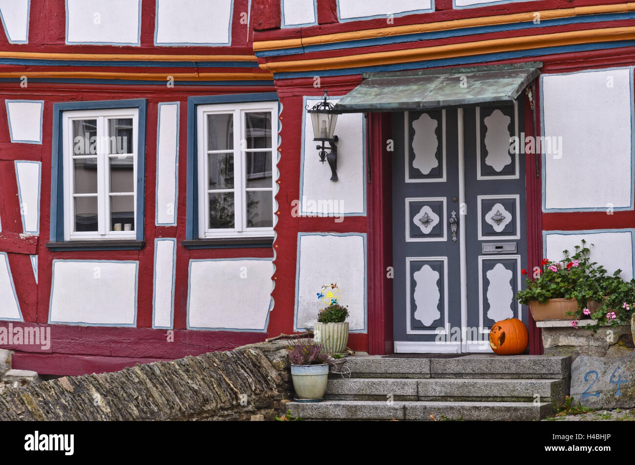 Germany, Hessen, Taunus, German Timber-Frame Road, Idstein, Old Town ...