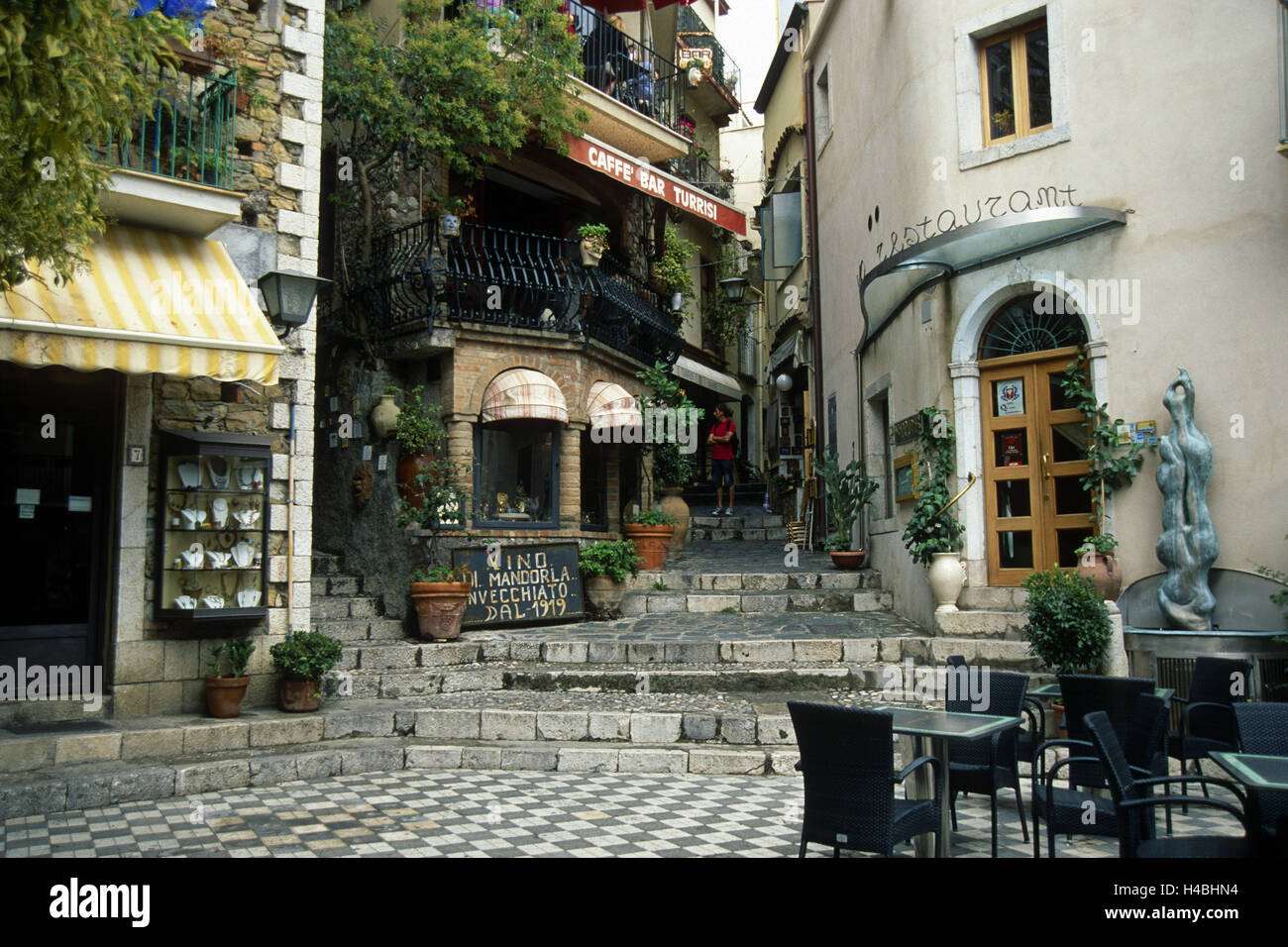 Castelmola bar restaurant hi-res stock photography and images - Alamy