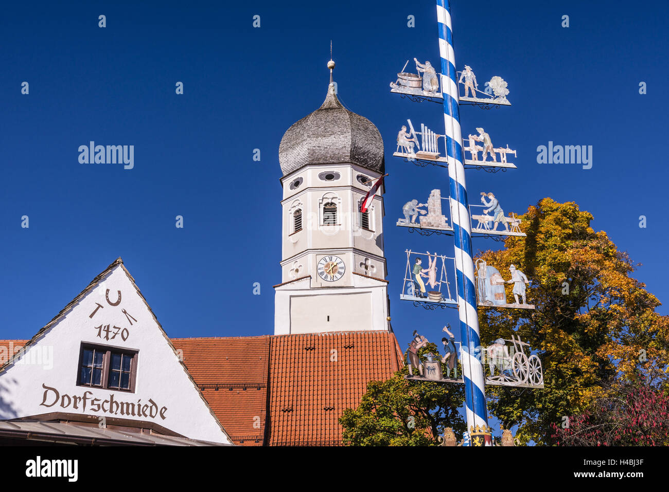 Germany, Bavaria, Upper Bavaria, 5-sea country, Andechs, district ...