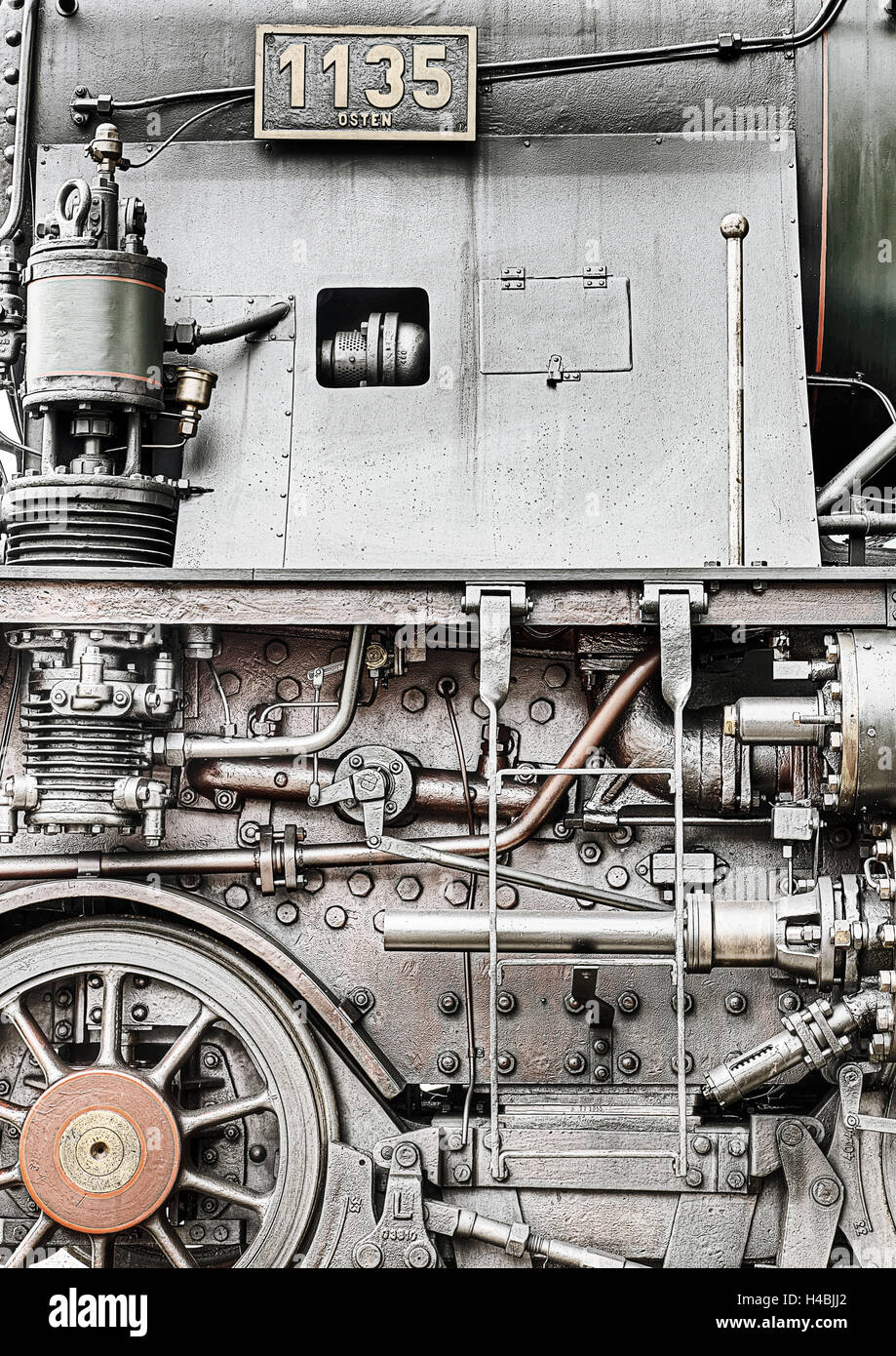 Steam locomotive wheel hi-res stock photography and images - Alamy