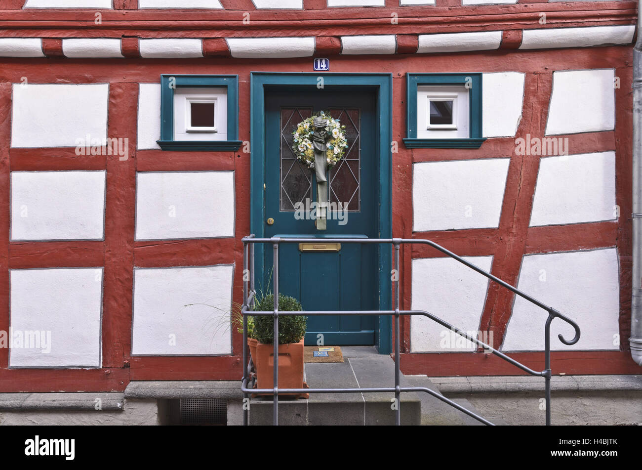 Germany, Hessen, Taunus, German Timber-Frame Road, Idstein, Old Town ...