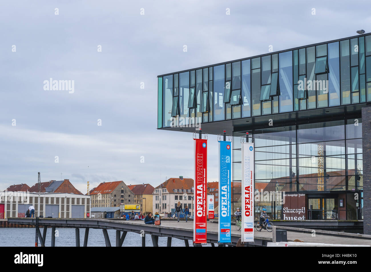 Denmark, theatre in the harbour, royal Danish theatre, Copenhagen Stock ...
