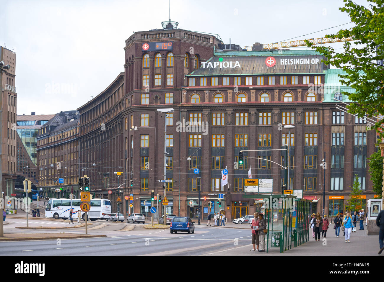 Scandinavia, Finland, Helsinki OP. bank Plc, Mikonkatu Stock Photo - Alamy