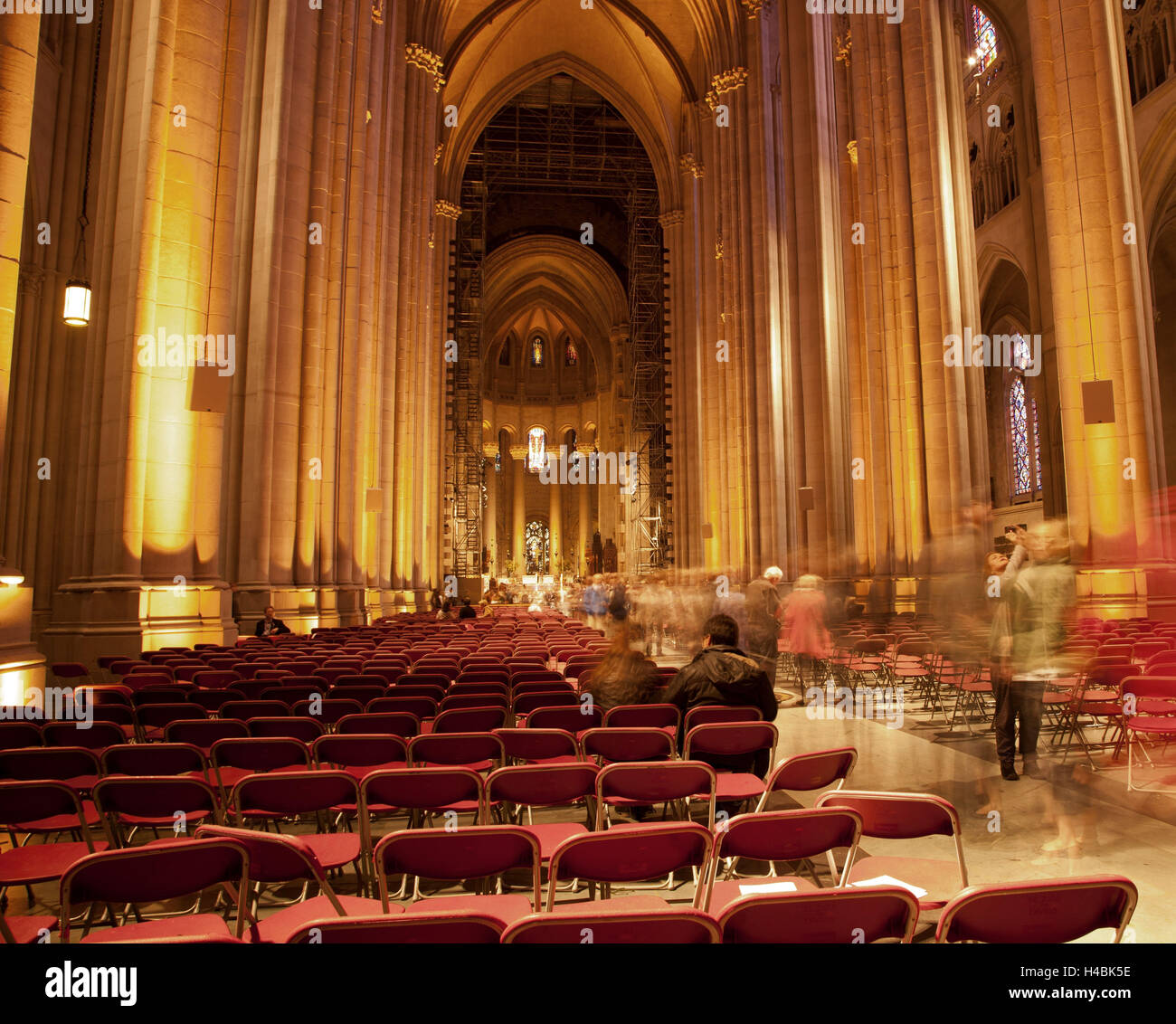 USA, New York City, church, architecture, structure, interior Stock ...