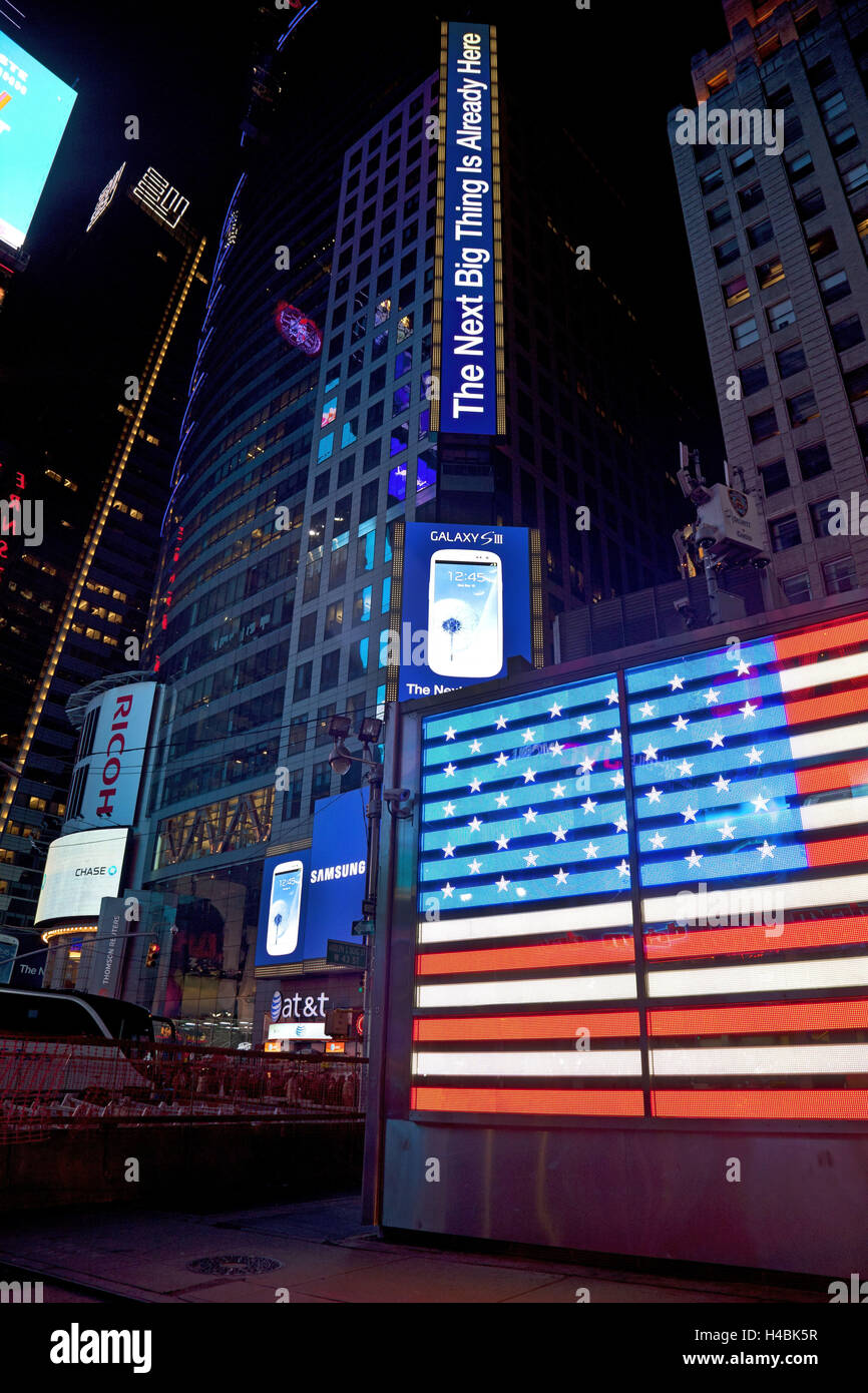 USA, New York City, Times Square, America, night Stock Photo - Alamy