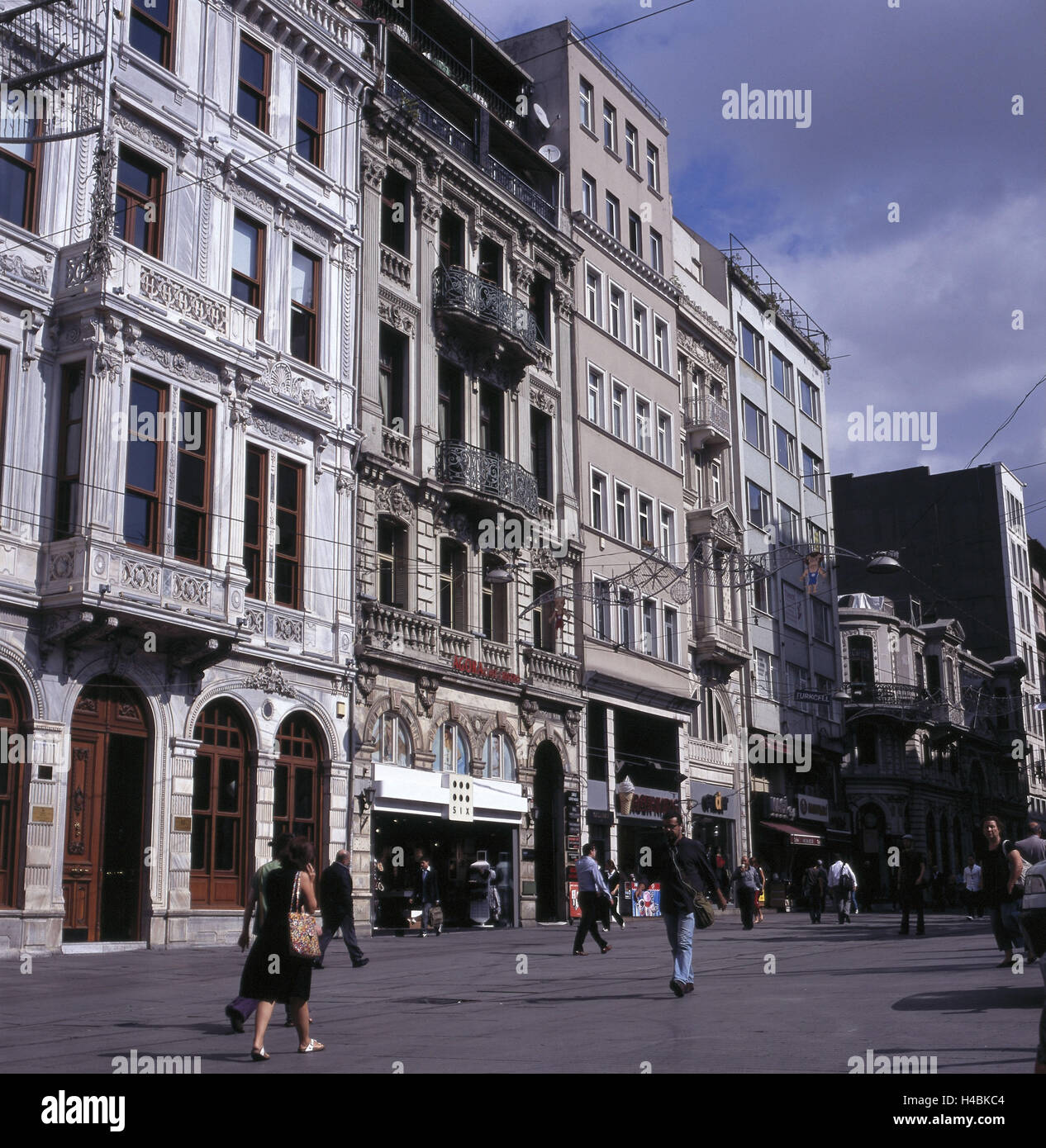 Turkey, Istanbul, Beyoglu District, Istiklal Caddesi, street scene ...
