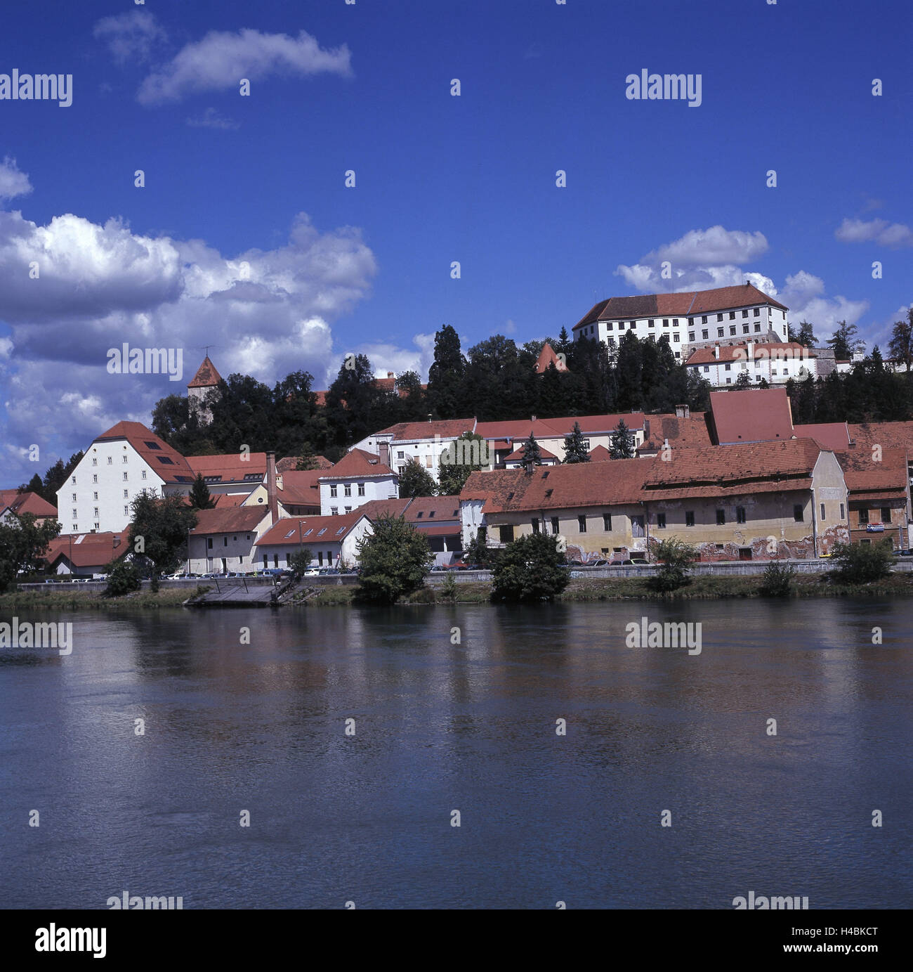 Slovenia, Ptuj, town, view of Drau River Stock Photo - Alamy