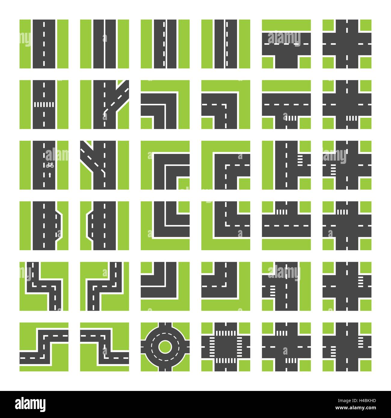 Road sign for infographic set flat design, collection of design element ...