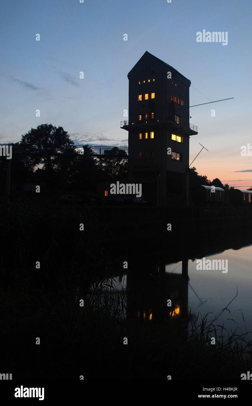 Gross Neuendorf an der Oder, harbour Stock Photo - Alamy