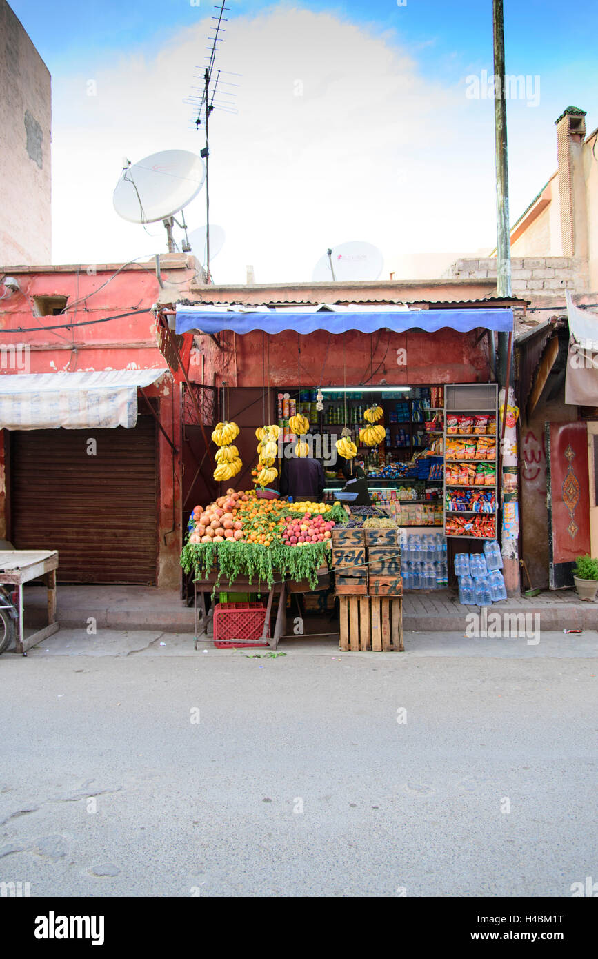 Africa, Morocco, Marrakech, Medina, food store Stock Photo - Alamy