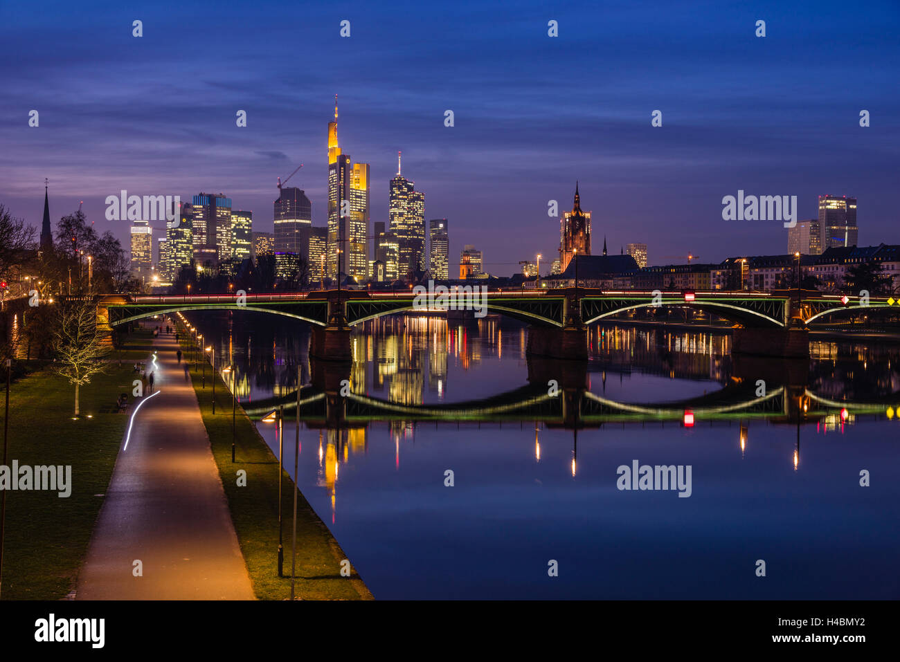 Germany, Hessen, the Rhine Main region, Frankfurt am Main, the Main ...