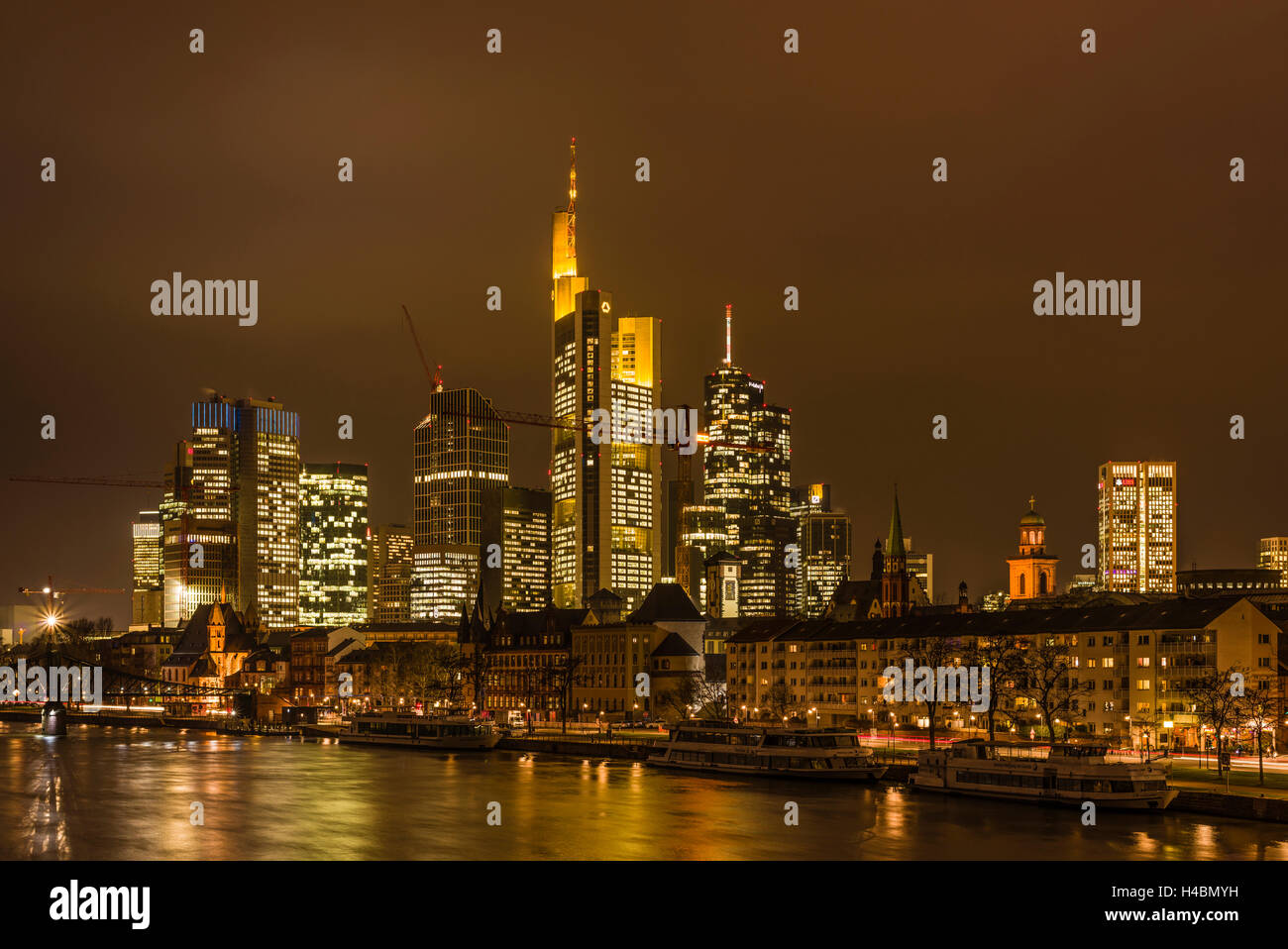 Germany, Hessen, the Rhine Main region, Frankfurt am Main, the Main ...