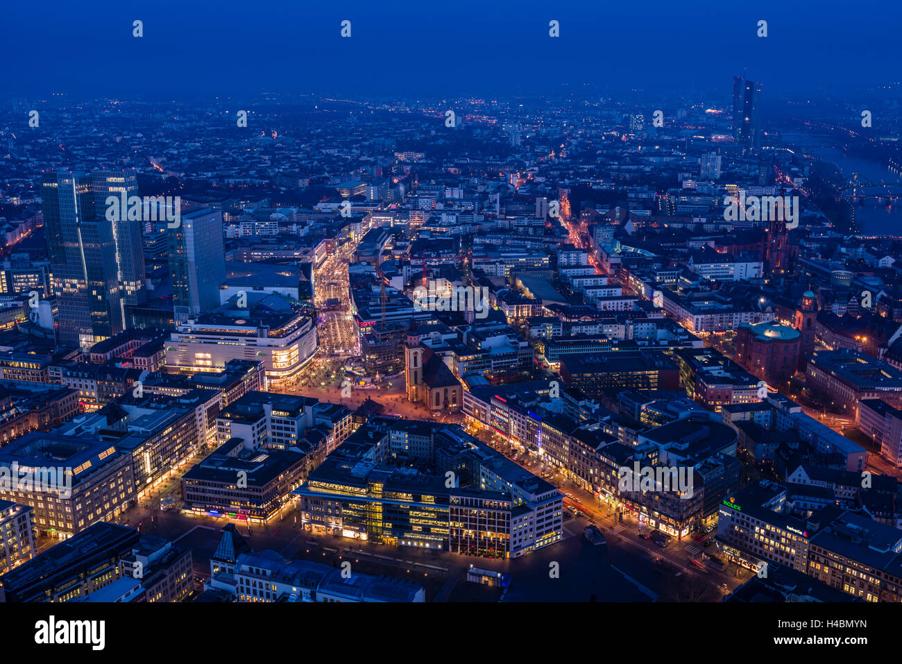 Germany, Hessen, the Rhine Main region, Frankfurt am Main, city centre ...