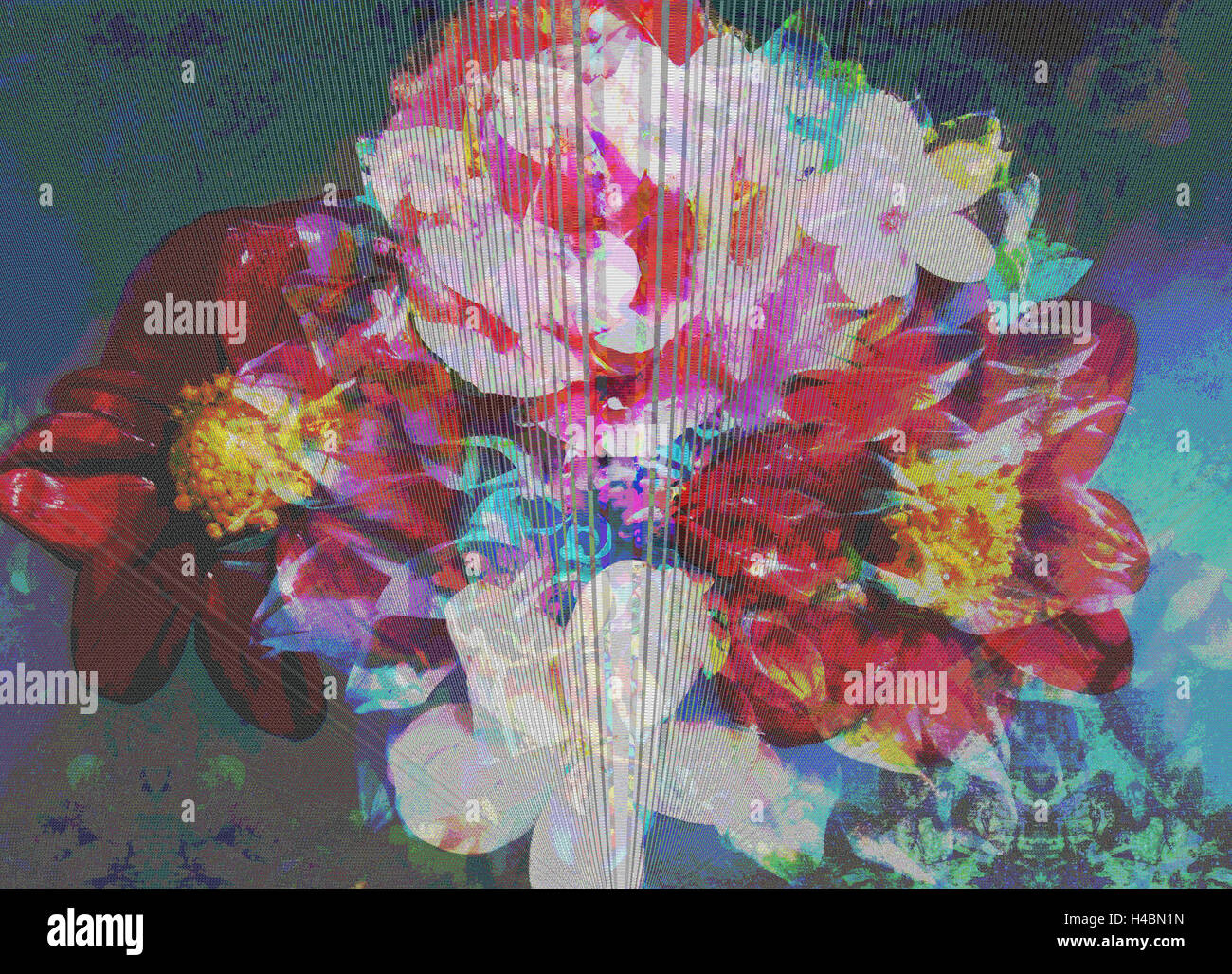 A Floral Montage Stock Photo - Alamy