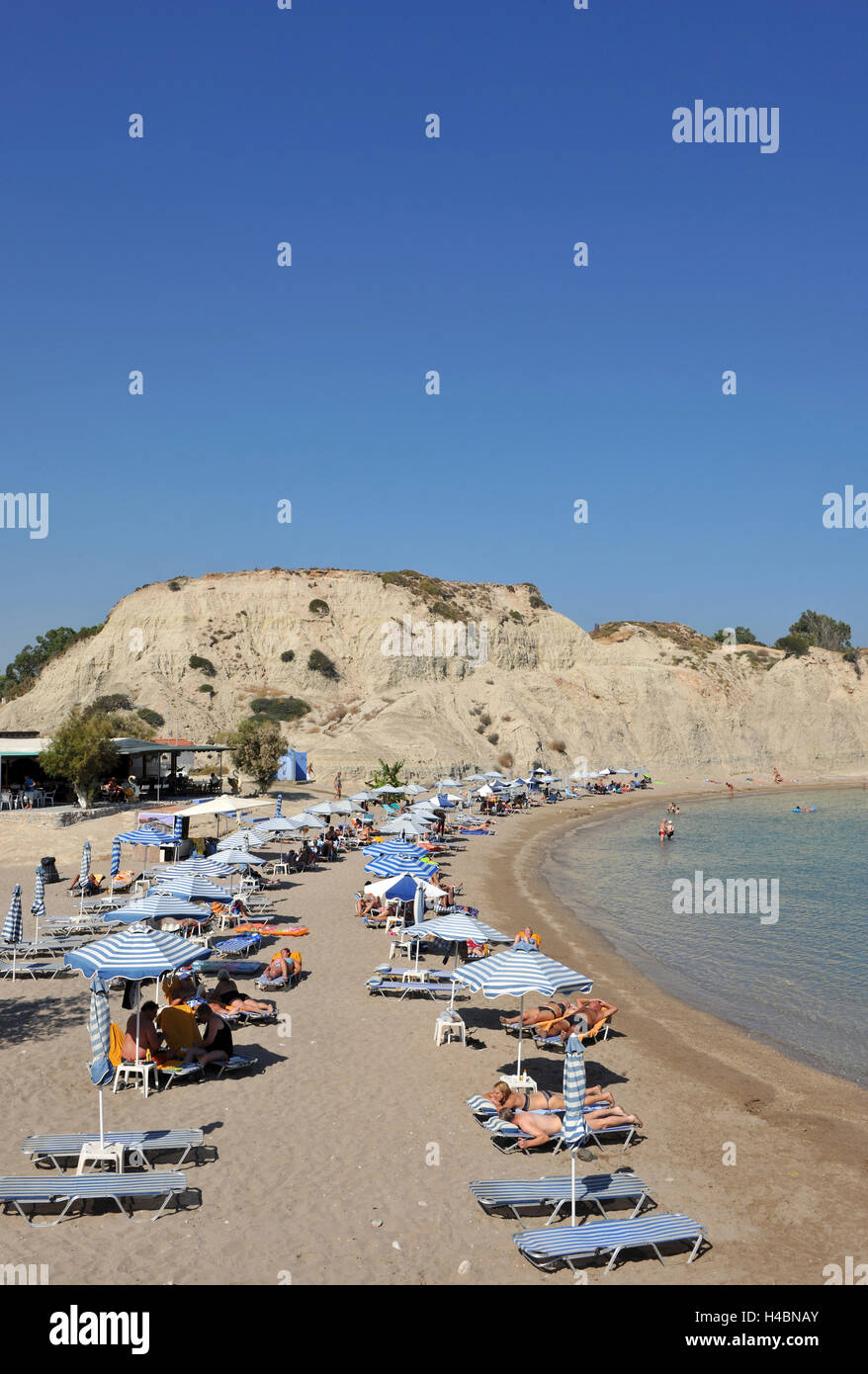 Greece, Rhodes, east coast, Kolymbia (Kolimbia), Kolymbia middle Stock ...