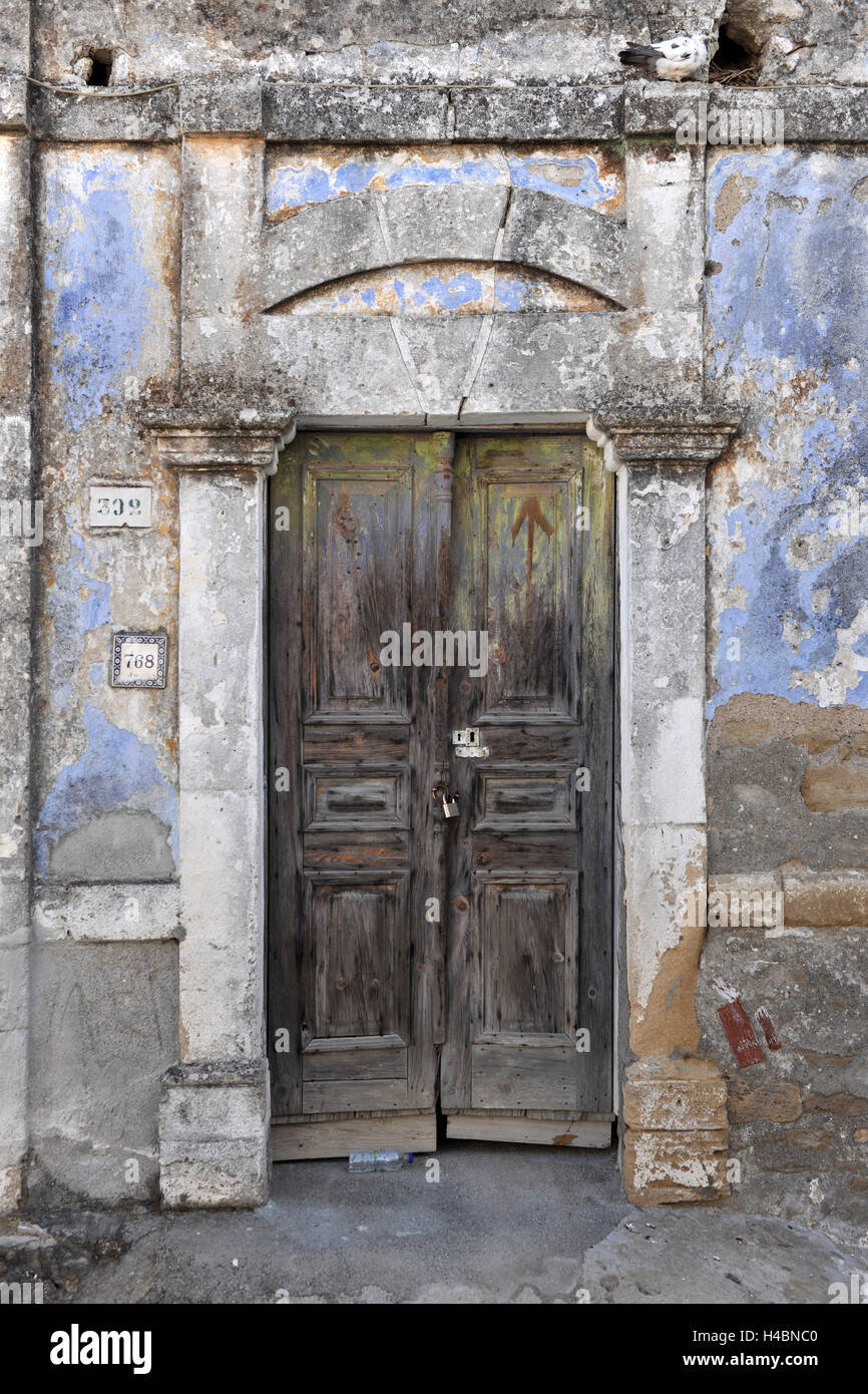 Greece, Rhodes, Malona, house facade Stock Photo - Alamy