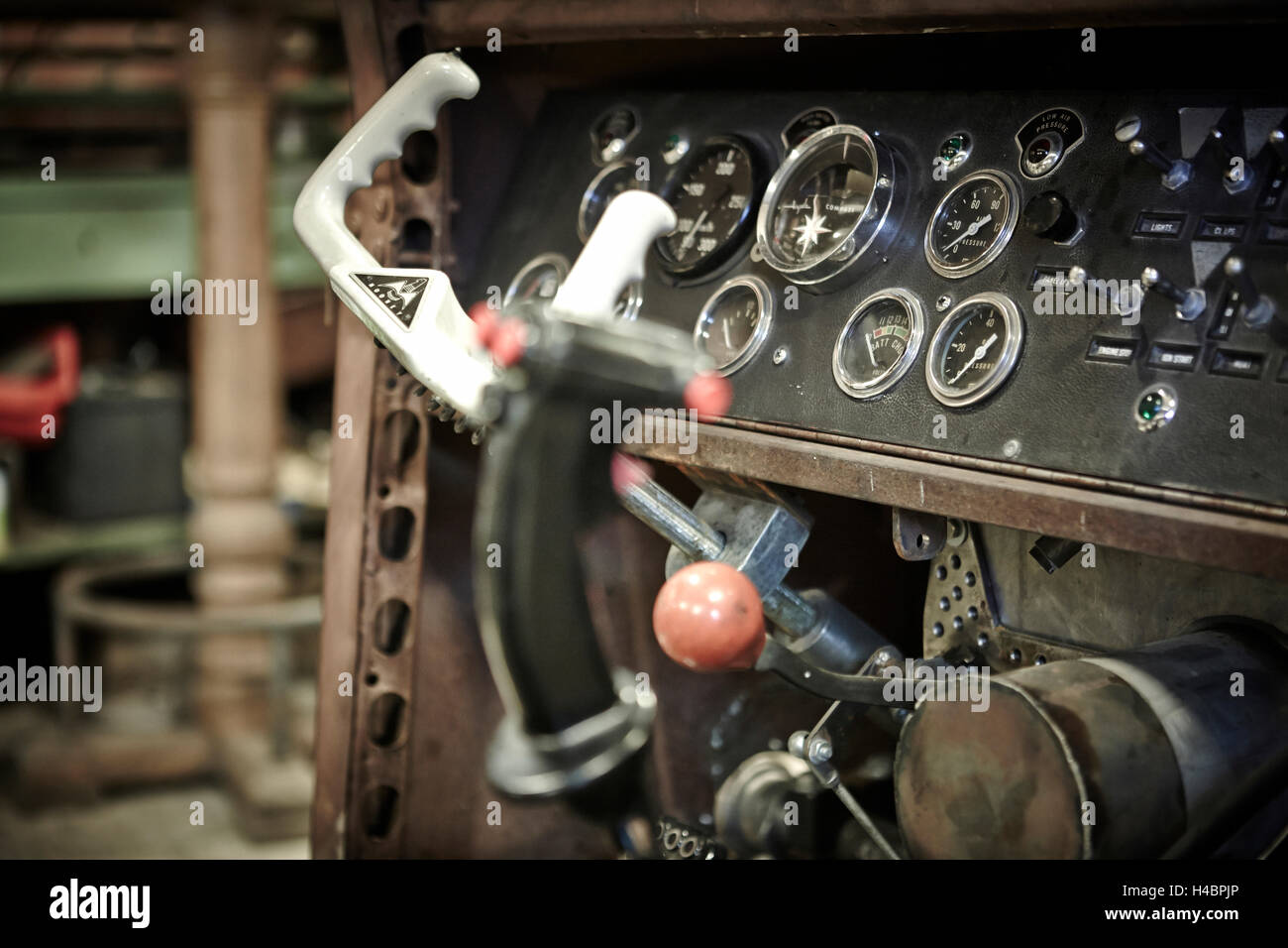 Hot-Rod, Rat-Rod, self-built with airplane radial engine Stock Photo ...
