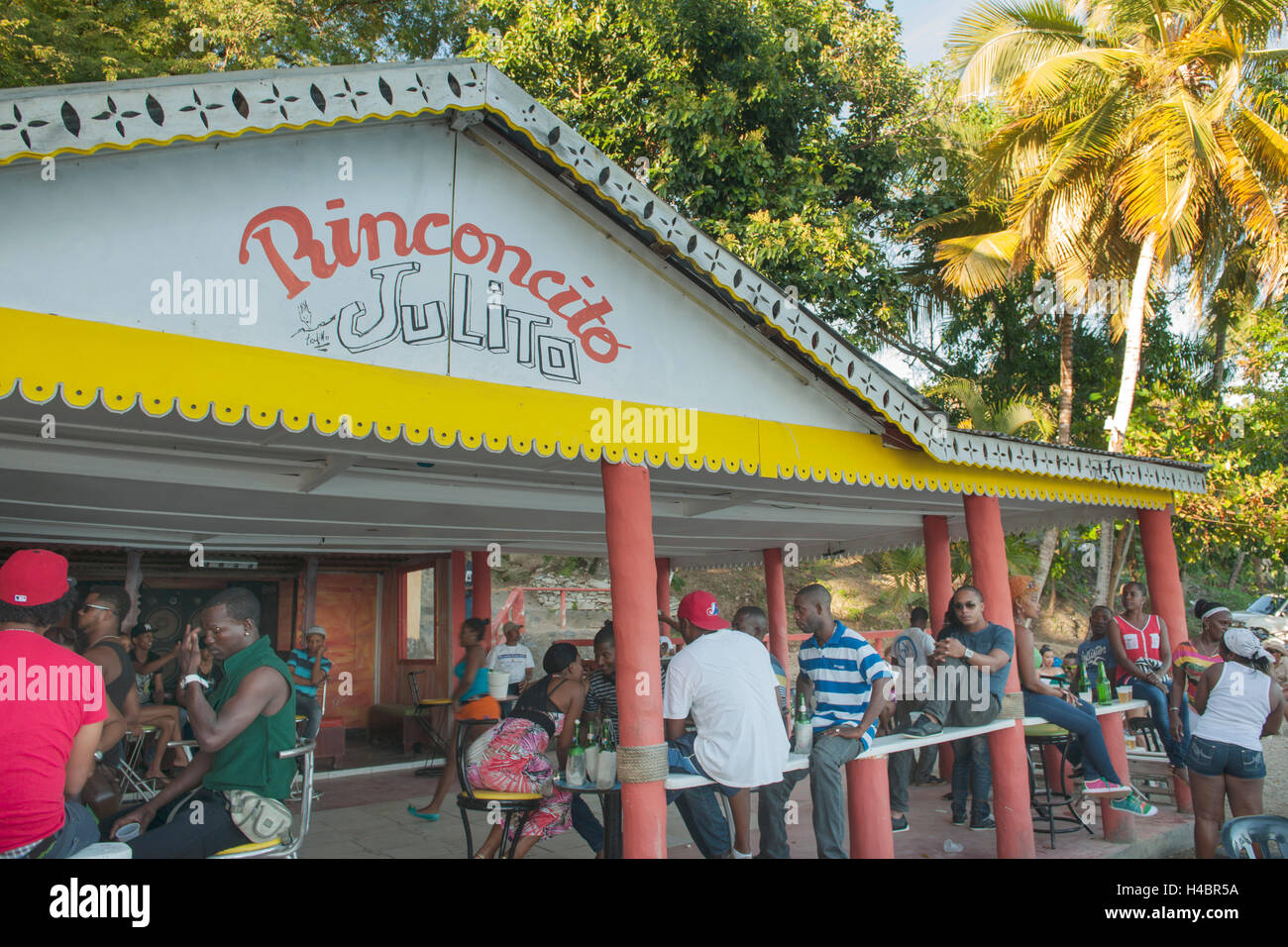 The Dominican Republic, peninsula Samana, Santa Barbara de Samana, on ...