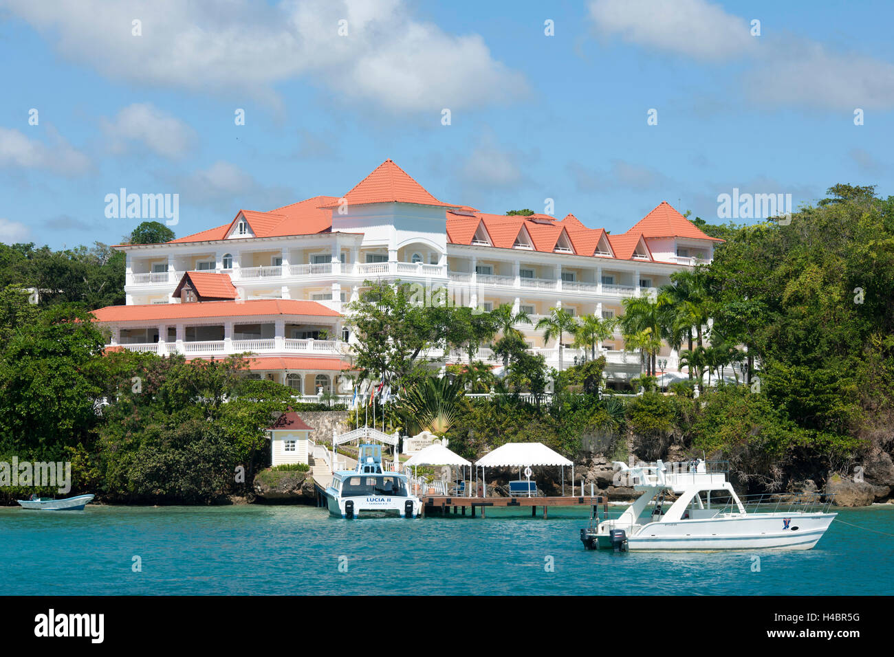 The Dominican Republic, peninsula Samana, Santa Barbara de Samana Stock ...