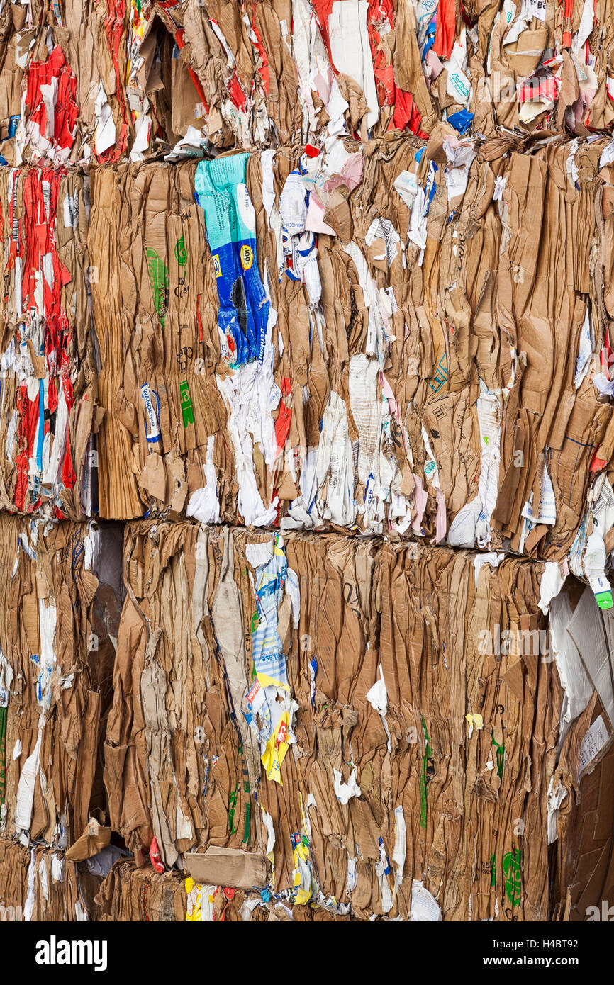Pressed waste paper Stock Photo - Alamy
