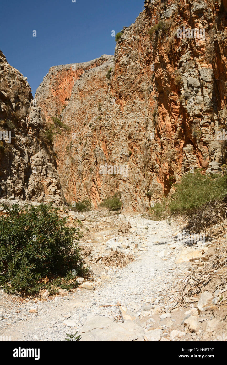 Crete, the Aradena gorge Stock Photo - Alamy
