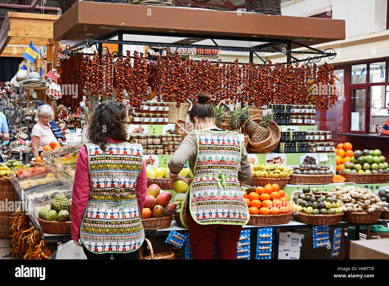 Funchal, market in the market hall Stock Photo - Alamy