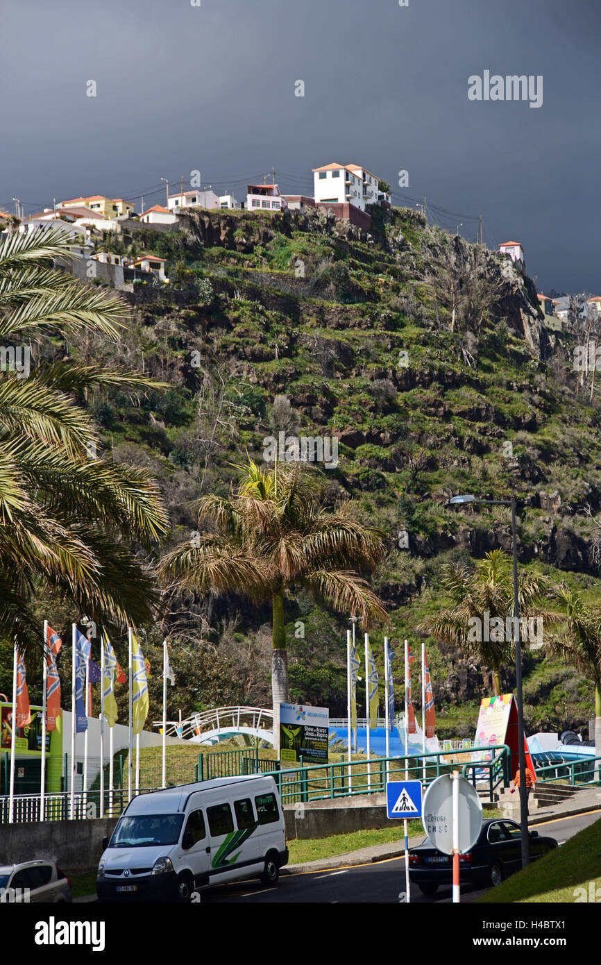 Madeira, townscape of Santa Cruz Stock Photo - Alamy