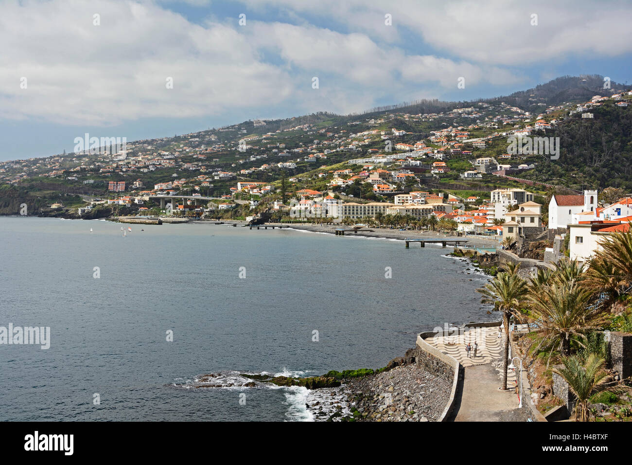 Madeira, townscape of Santa Cruz Stock Photo - Alamy