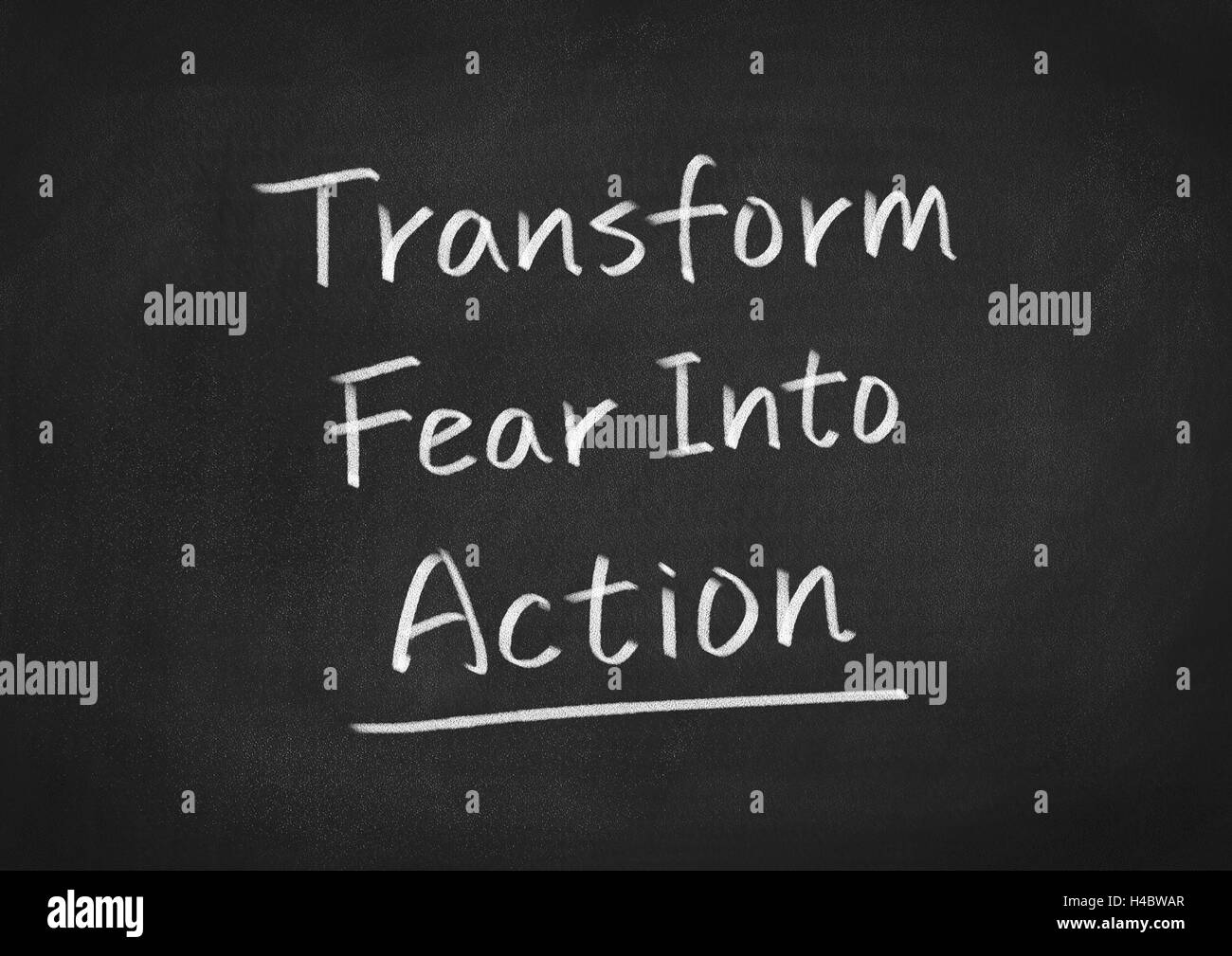 transform fear into action Stock Photo - Alamy