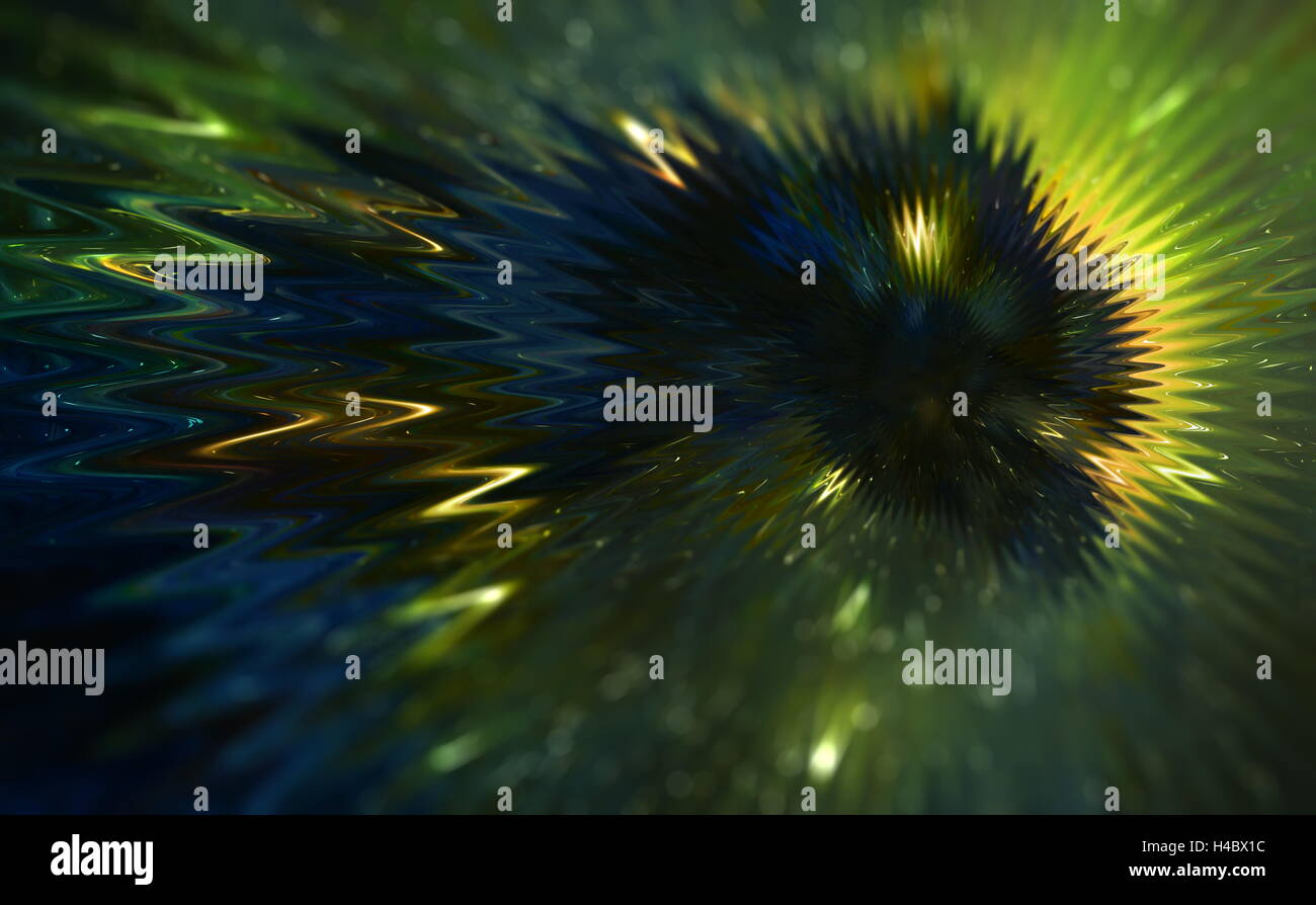 Cosmic dragon in space and stars, green cosmic abstract background ...