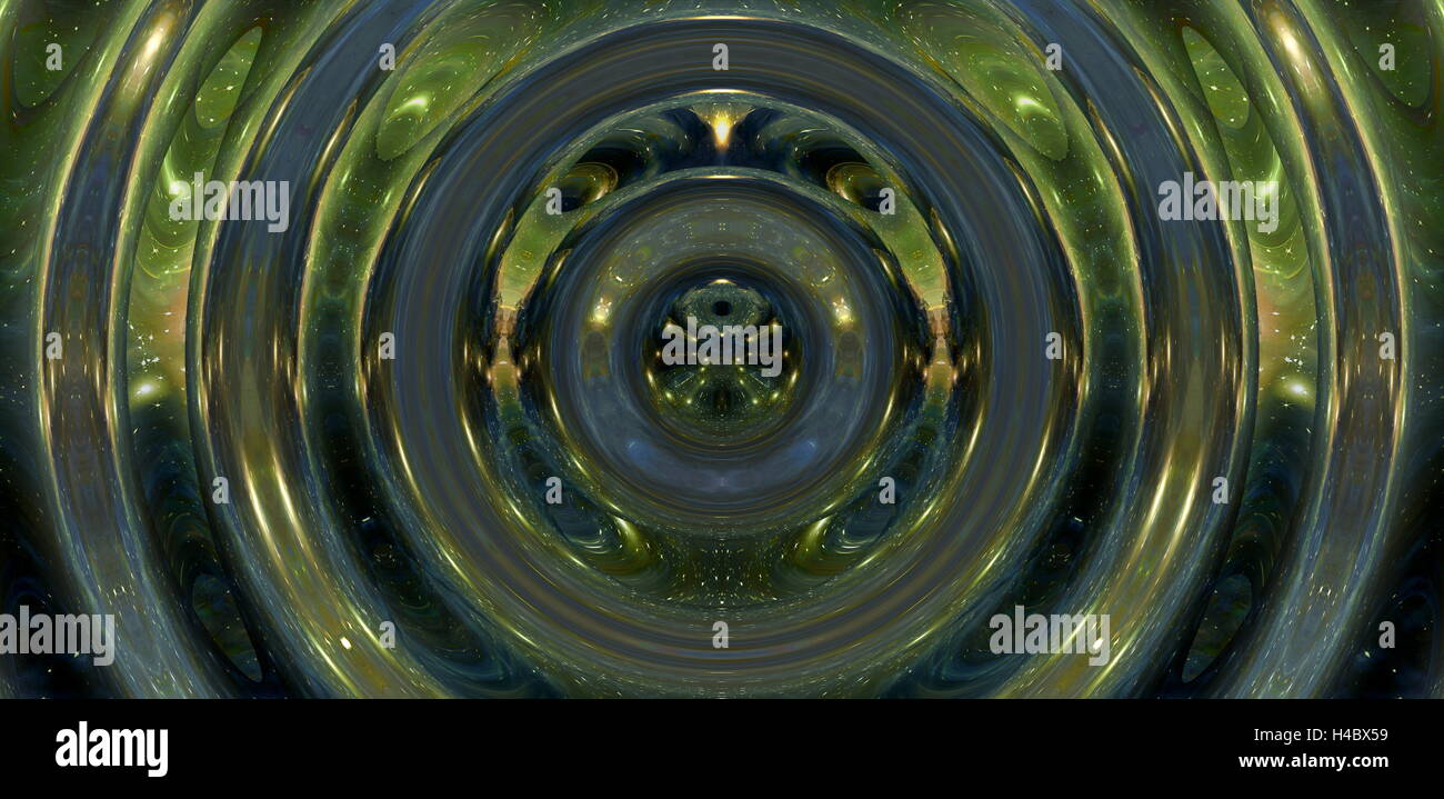 graphic concept of music in space, cosmic sound waves, computer design ...