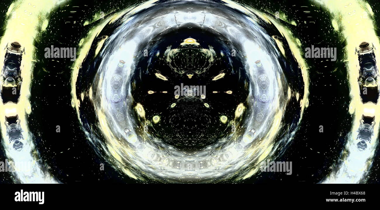 graphic concept of music in space, cosmic sound waves, computer design ...