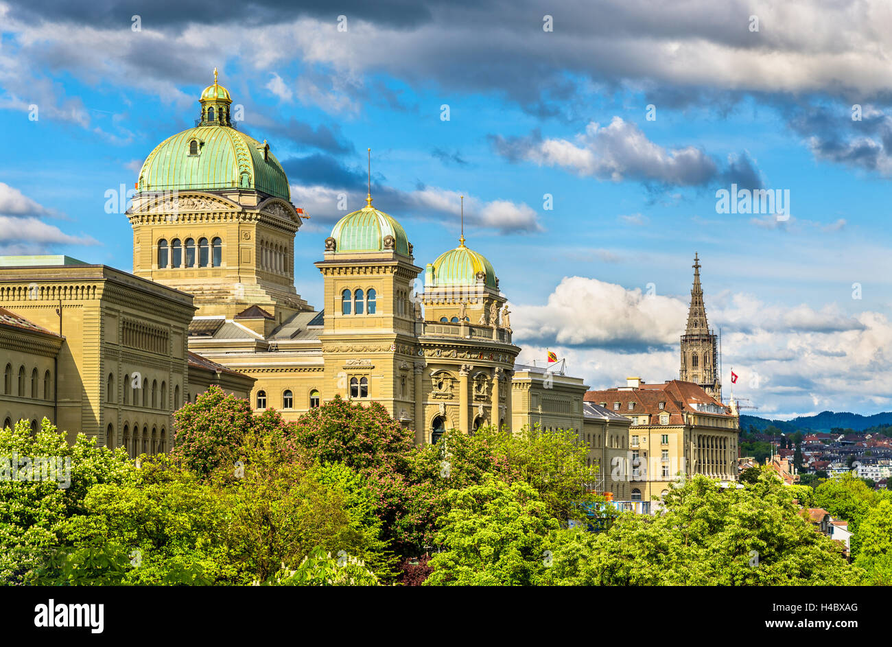 The Federal Palace of Switzerland in Bern Stock Photo - Alamy