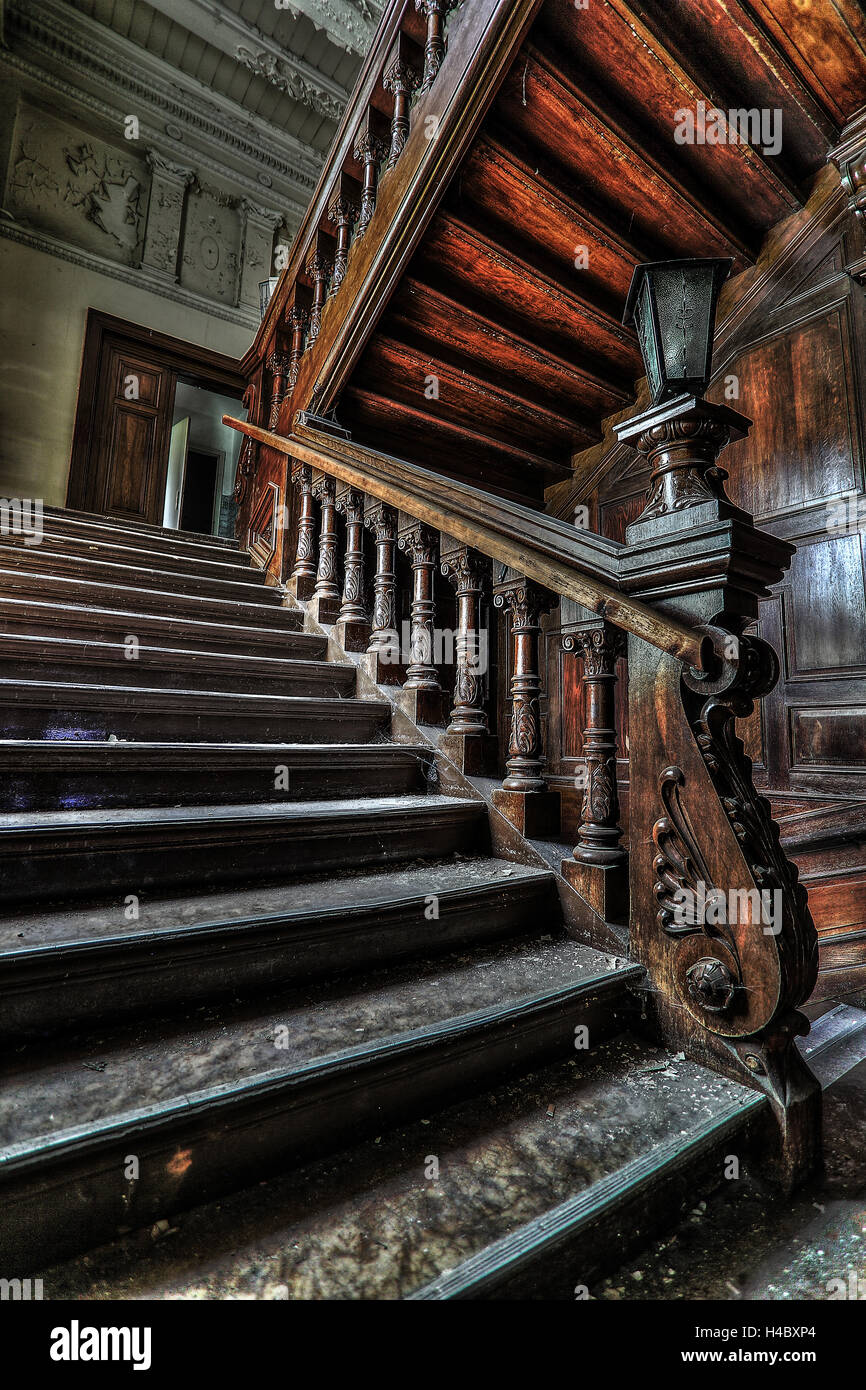 Old staircase hi-res stock photography and images - Alamy
