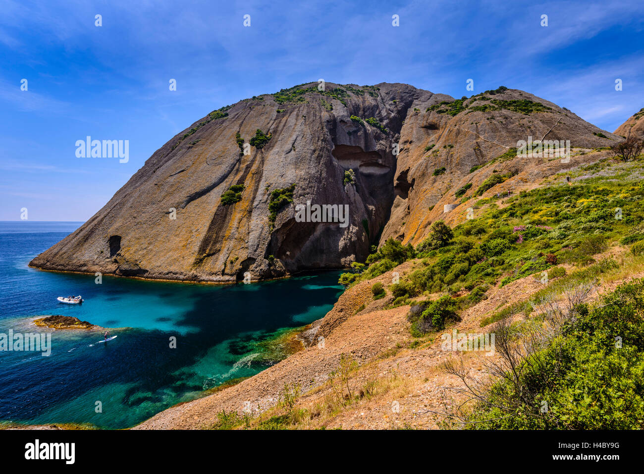 France, Provence, Bouches-du-Rhône, Riviera, La Ciotat, Anse du Sec ...