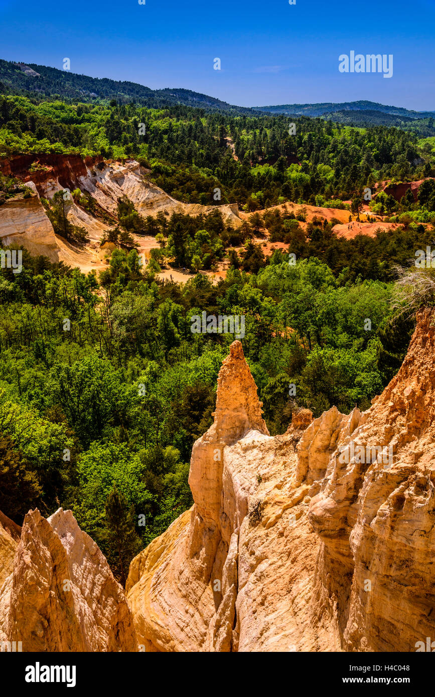 France, Provence, Vaucluse, Rustrel, Colorado of Rustrel, ocher ...