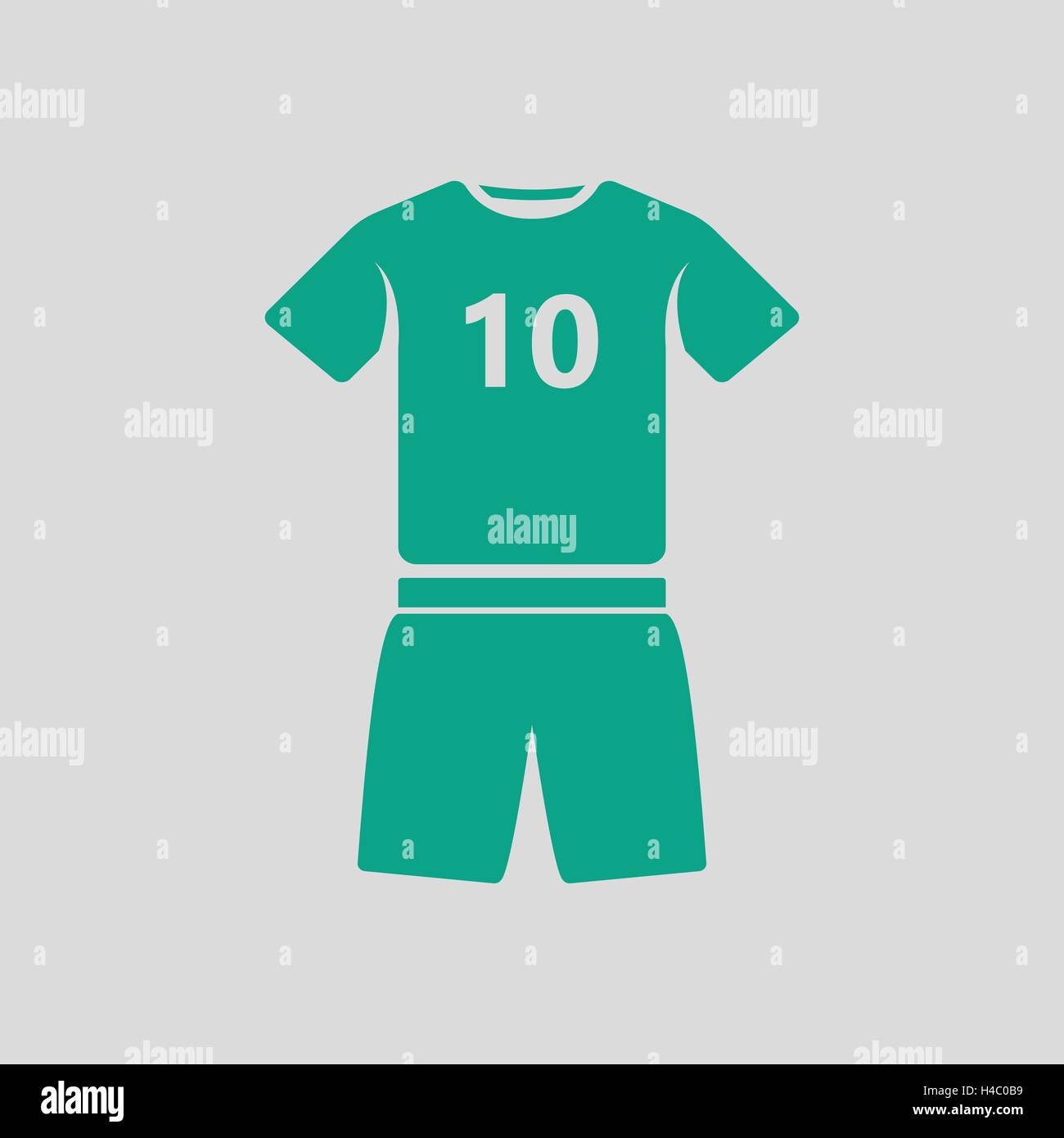 Soccer uniform icon gray background Stock Vector Images - Alamy