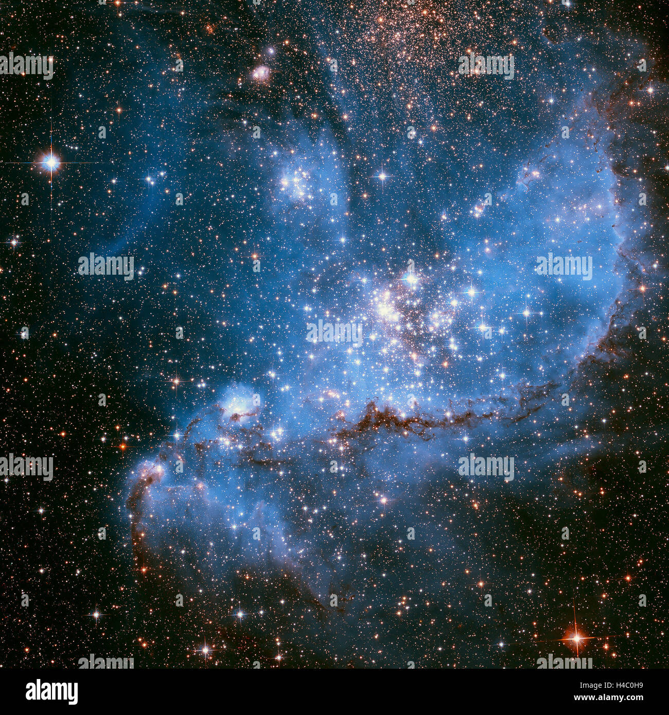 The Small Magellanic Cloud is a dwarf galaxy near the Milky Way Stock ...