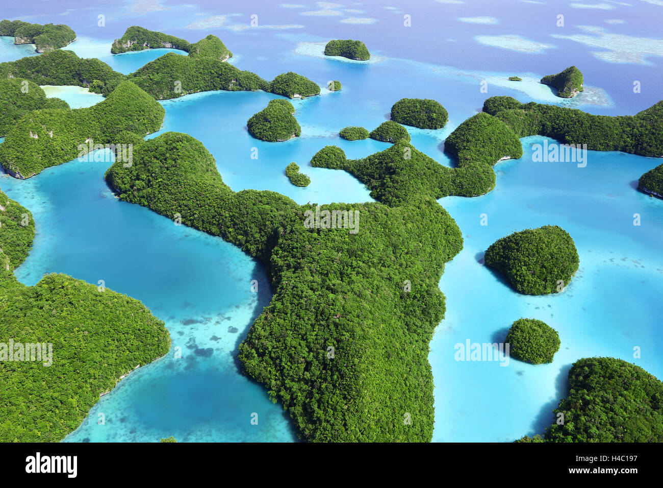 Aerial view koror palau micronesia hi-res stock photography and images ...