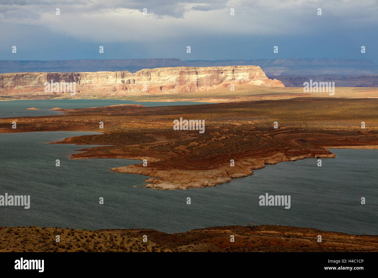 Panoramic view on famous lake Powell, Page, Utah, USA Stock Photo - Alamy