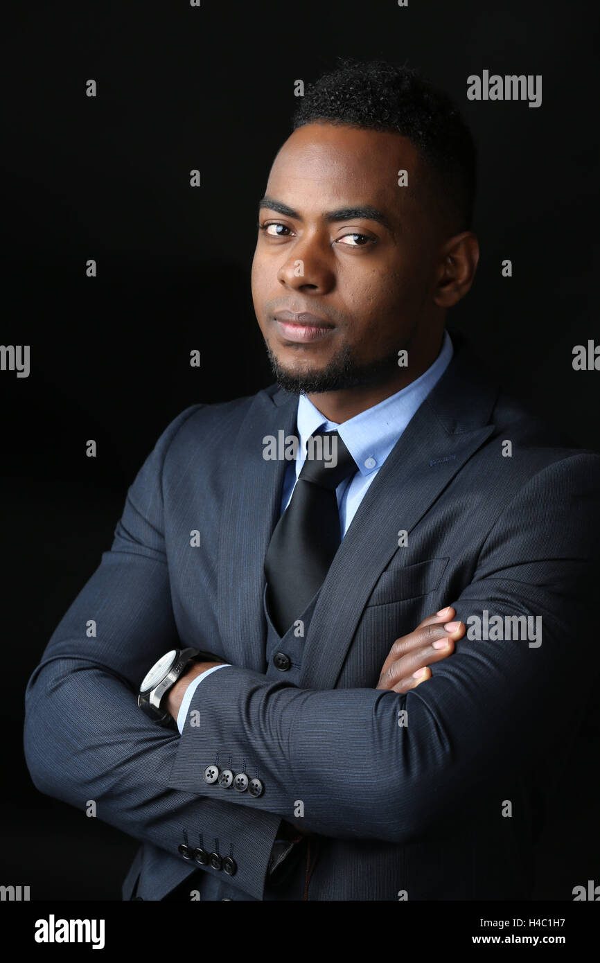 African american business man at seminar learning teaching organizing ...